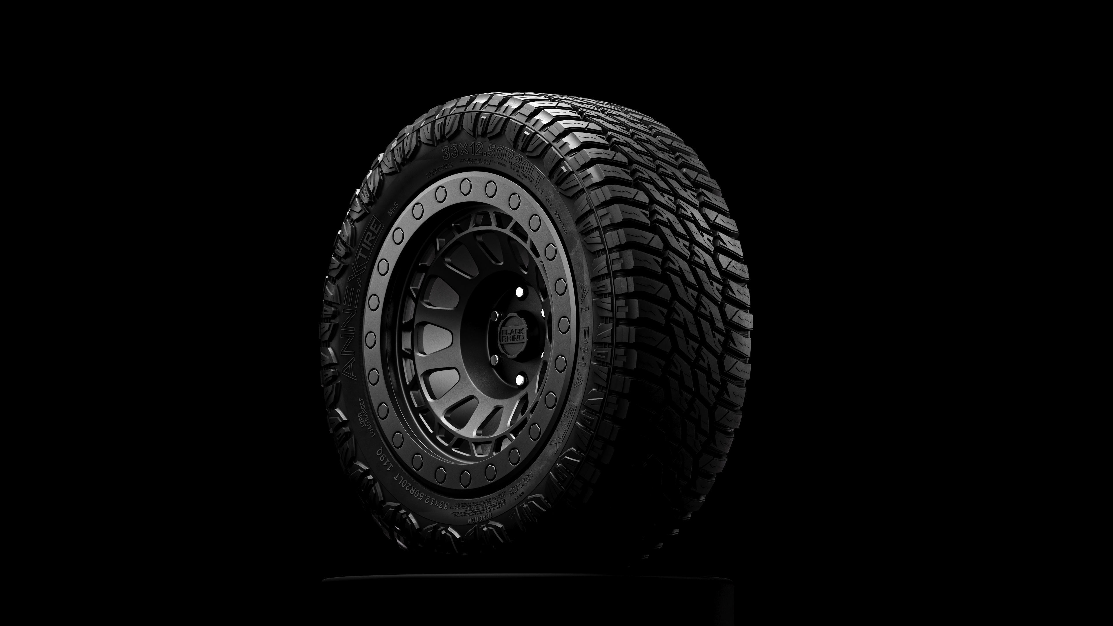 Annex Alpha RTX Offroad Tire 3D Model 3D model | CGTrader