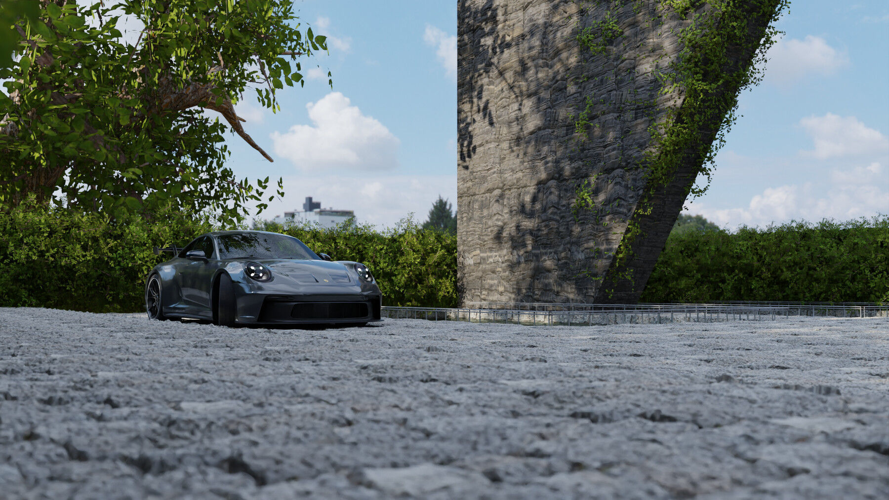 Automotive Render Scene 3D Blender File Textured 3D model | CGTrader