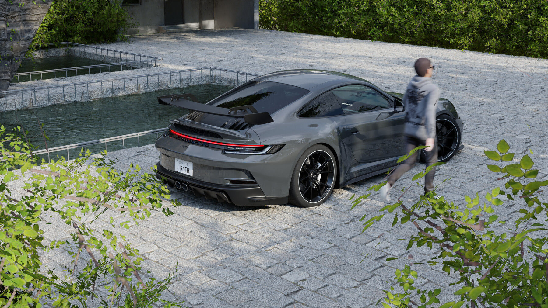 Automotive Render Scene 3D Blender File Textured 3D model | CGTrader