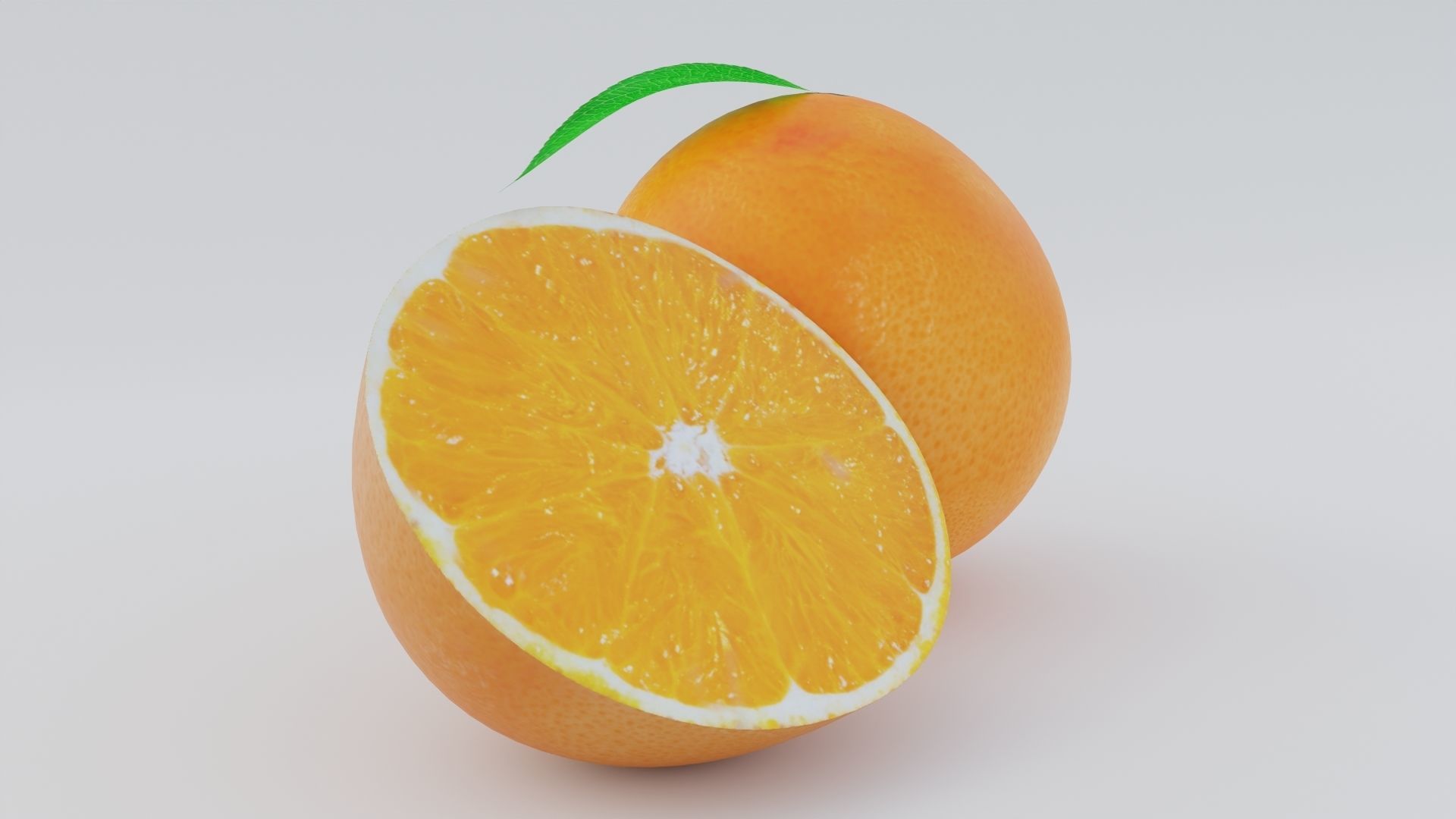 3D model Realistic Orange VR / AR / low-poly | CGTrader