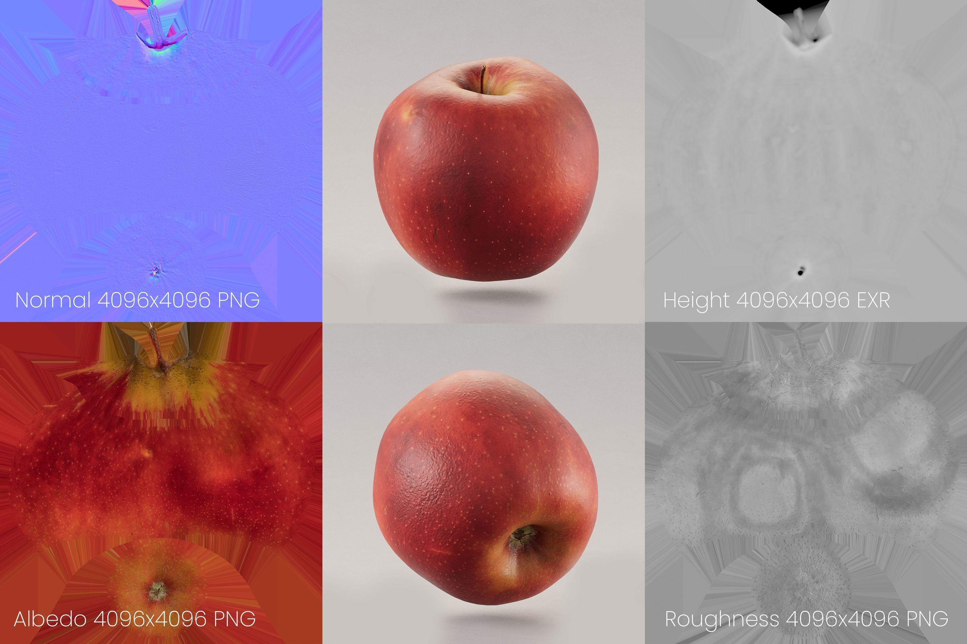 Red Apple Photoscan 3D model | CGTrader