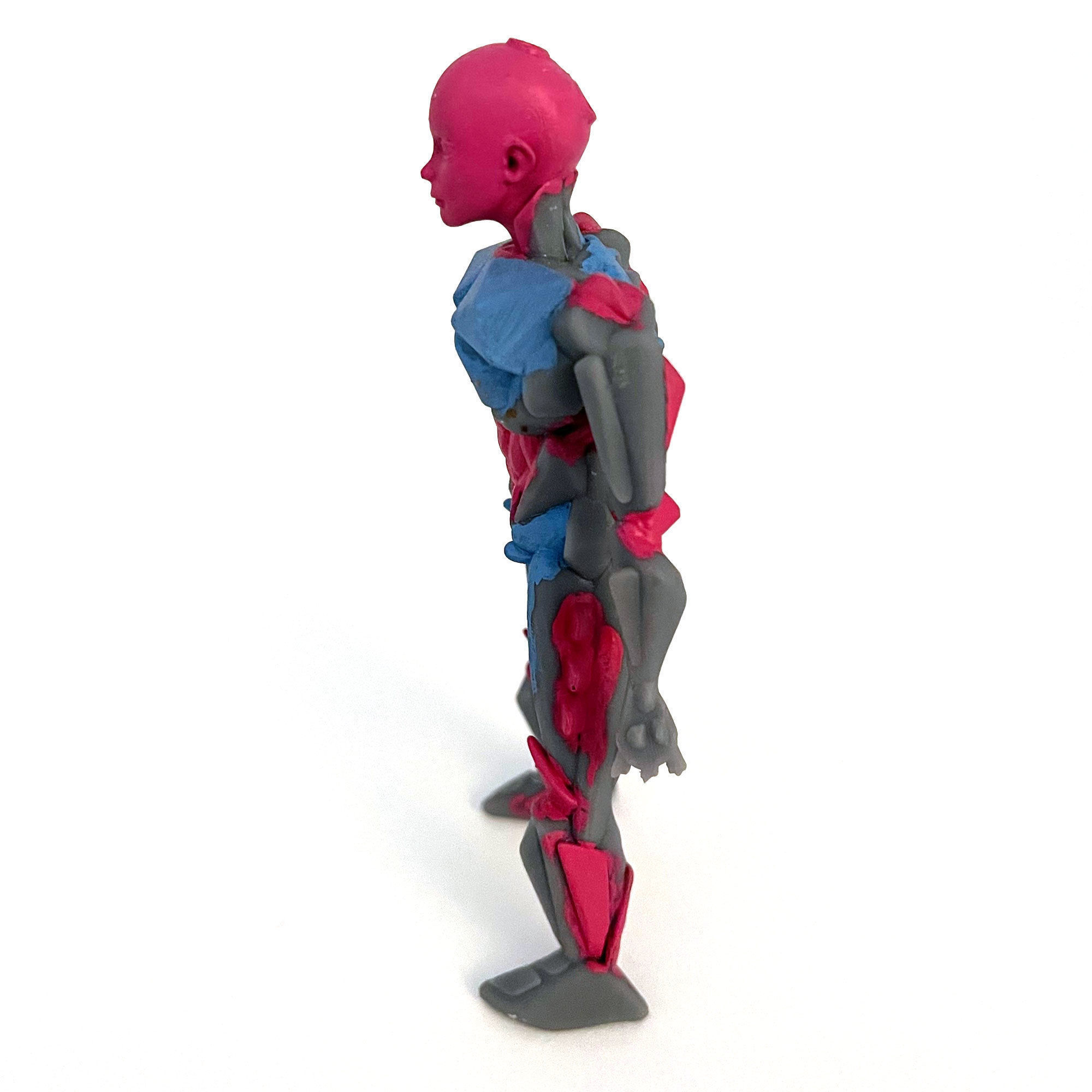 Sci-Fi Cyborg Figure STL 3d Print File Royalty Free 3D model 3D ...