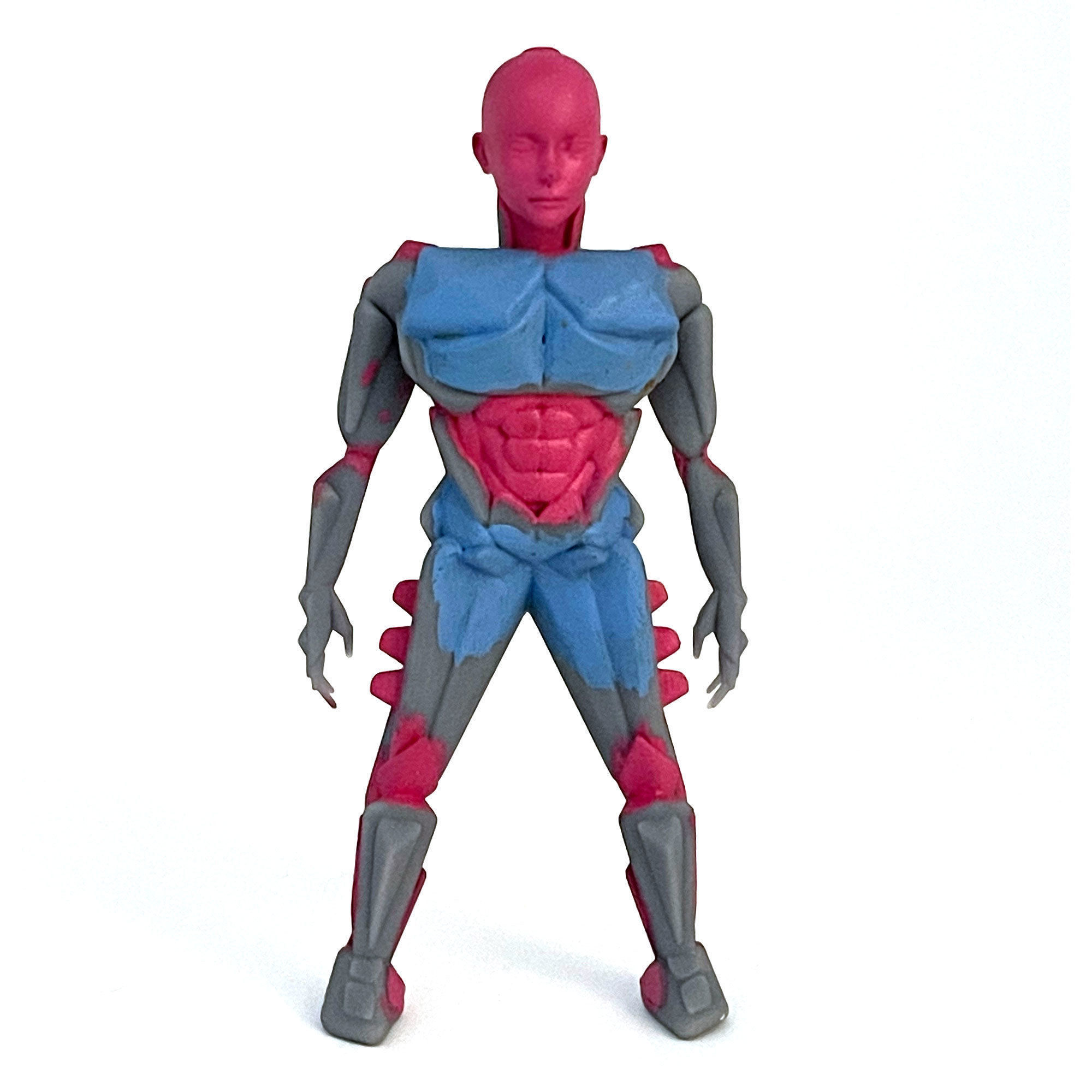 Sci-Fi Cyborg Figure STL 3d Print File Royalty Free 3D model 3D ...