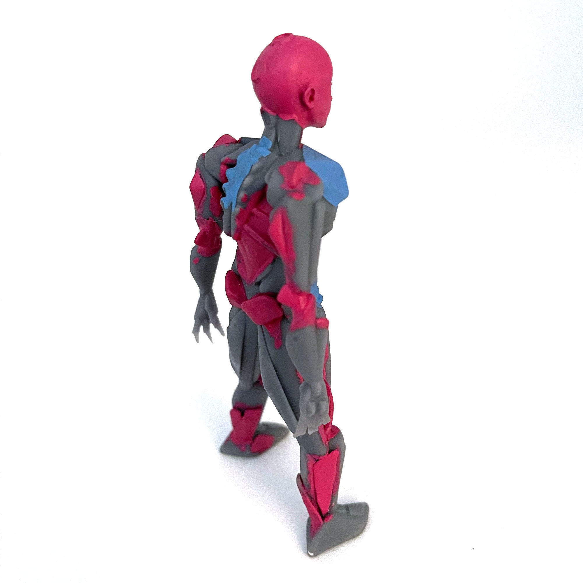 Sci-Fi Cyborg Figure STL 3d Print File Royalty Free 3D model 3D ...