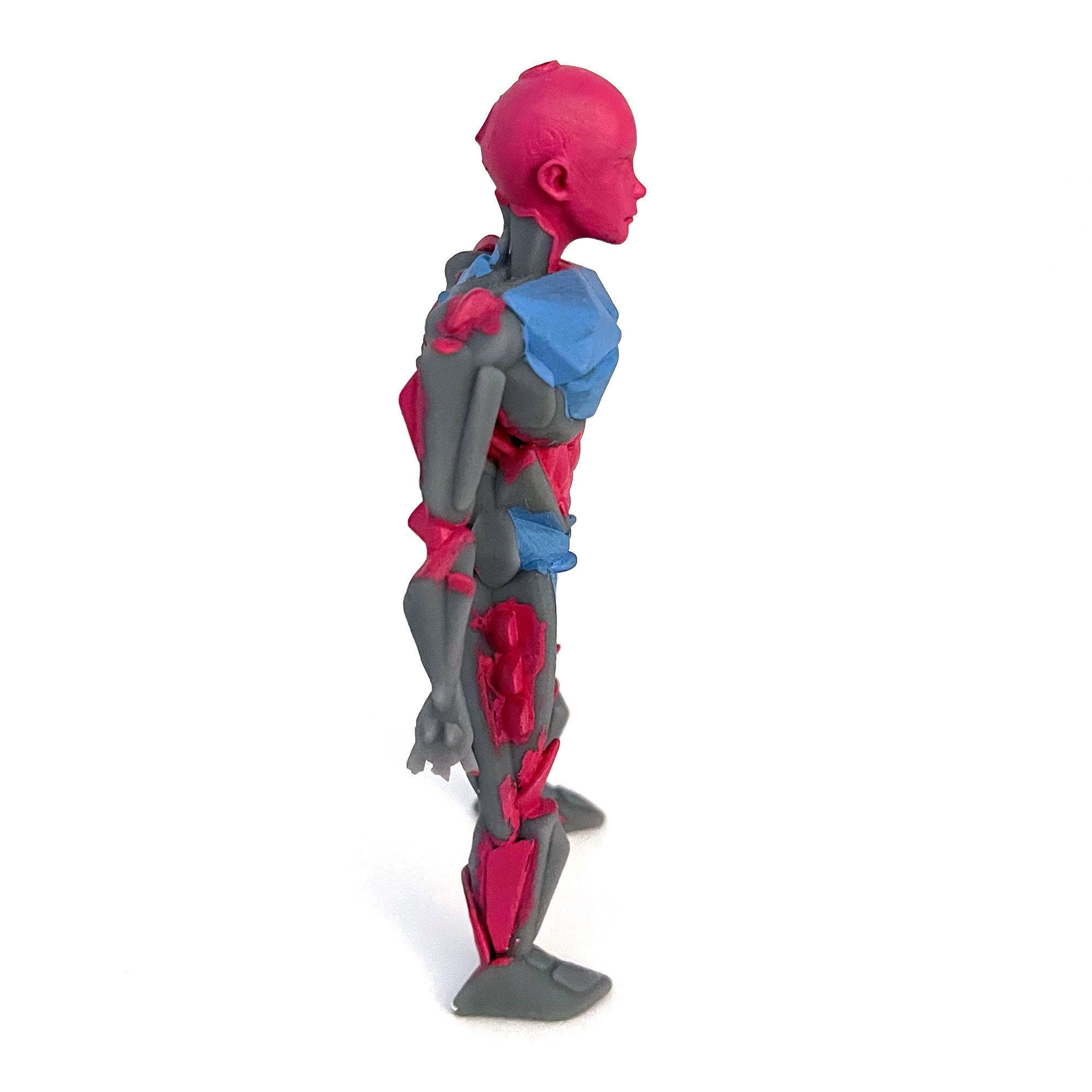 Sci-Fi Cyborg Figure STL 3d Print File Royalty Free 3D model 3D ...