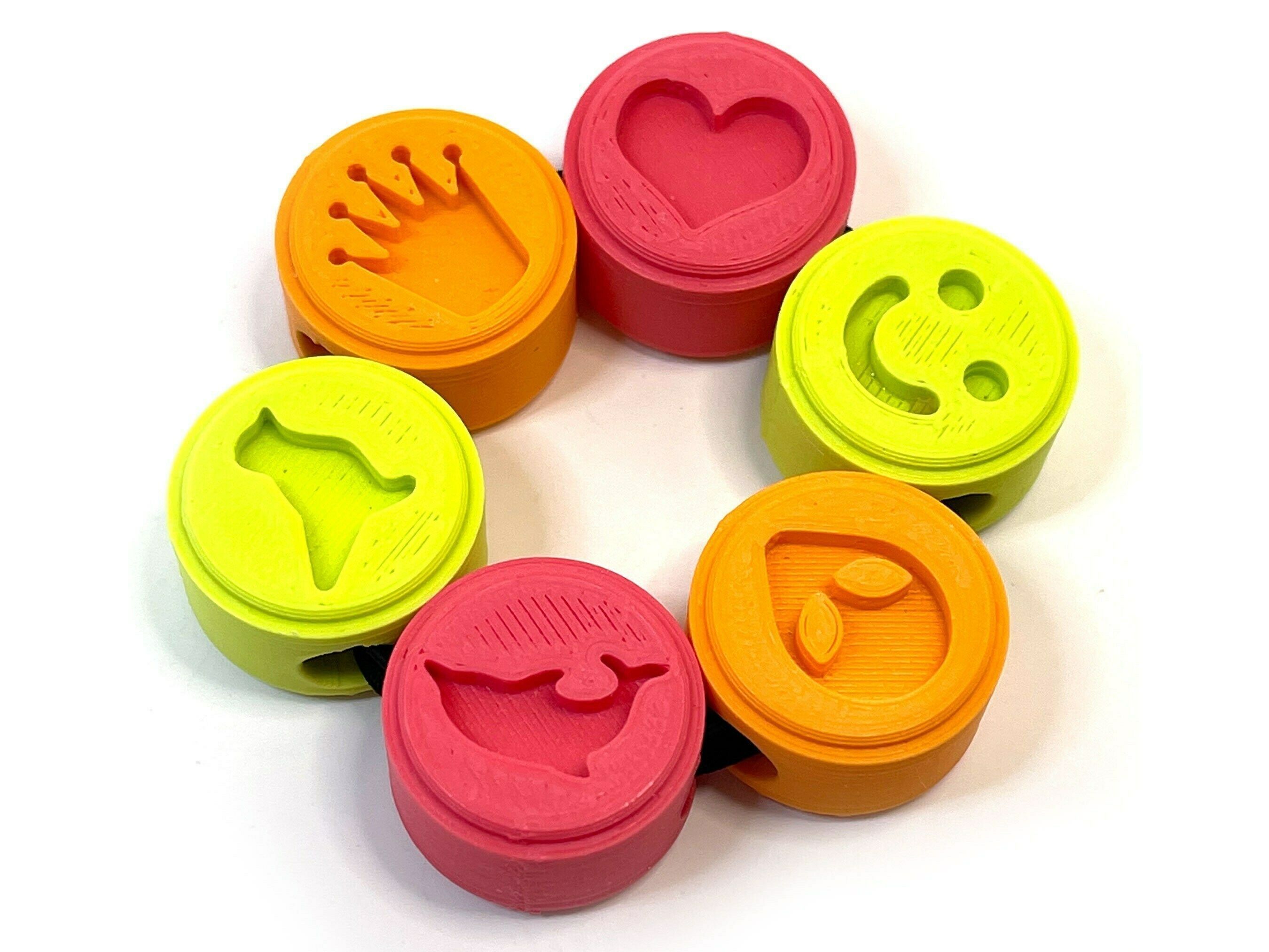 3D Printable STL Retro Rave Beads Candy Jewelry 3D model 3D printable ...