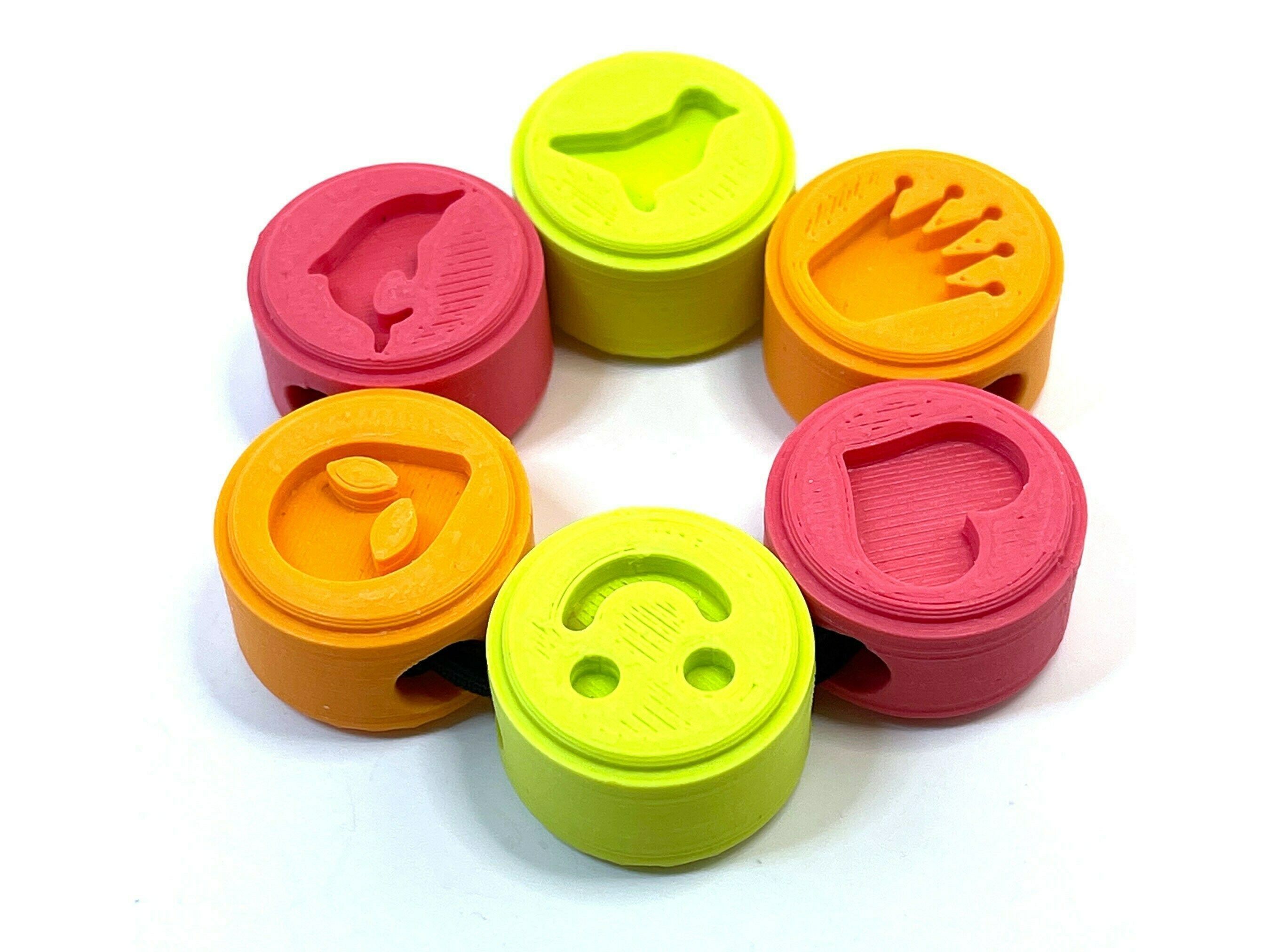 3D Printable STL Retro Rave Beads Candy Jewelry 3D model 3D printable ...