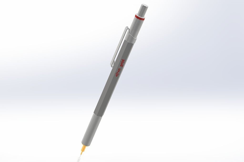 Solidworks 2023 rOtring 600 Mechanical Pencil free 3D model 3D ...
