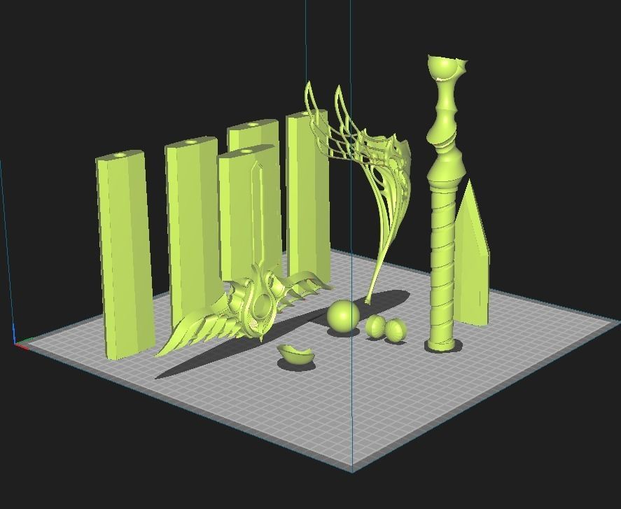 Final Fantasy Genesis Sword 3d model 3D model | CGTrader