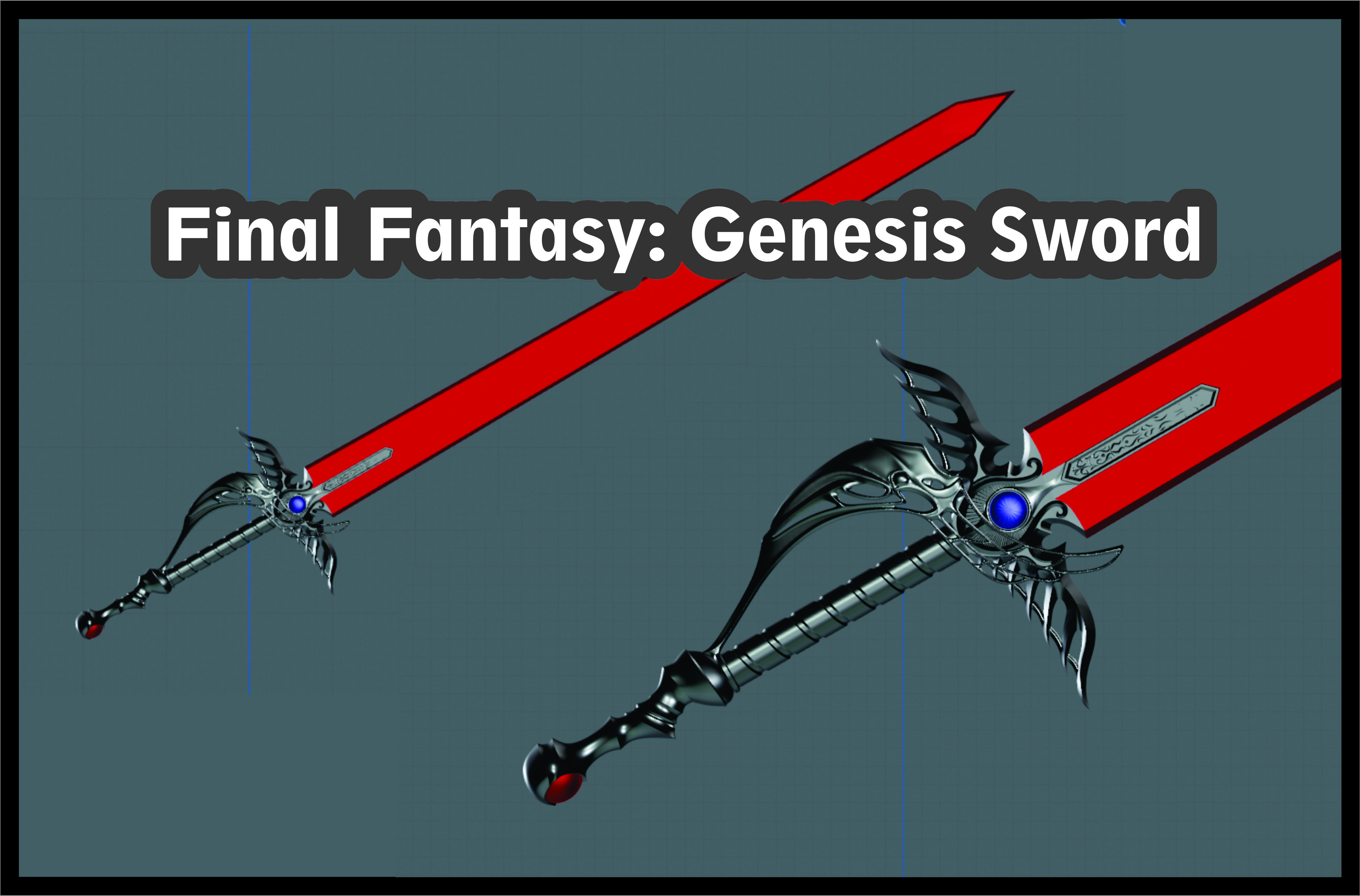 Final Fantasy Genesis Sword 3d model 3D model | CGTrader