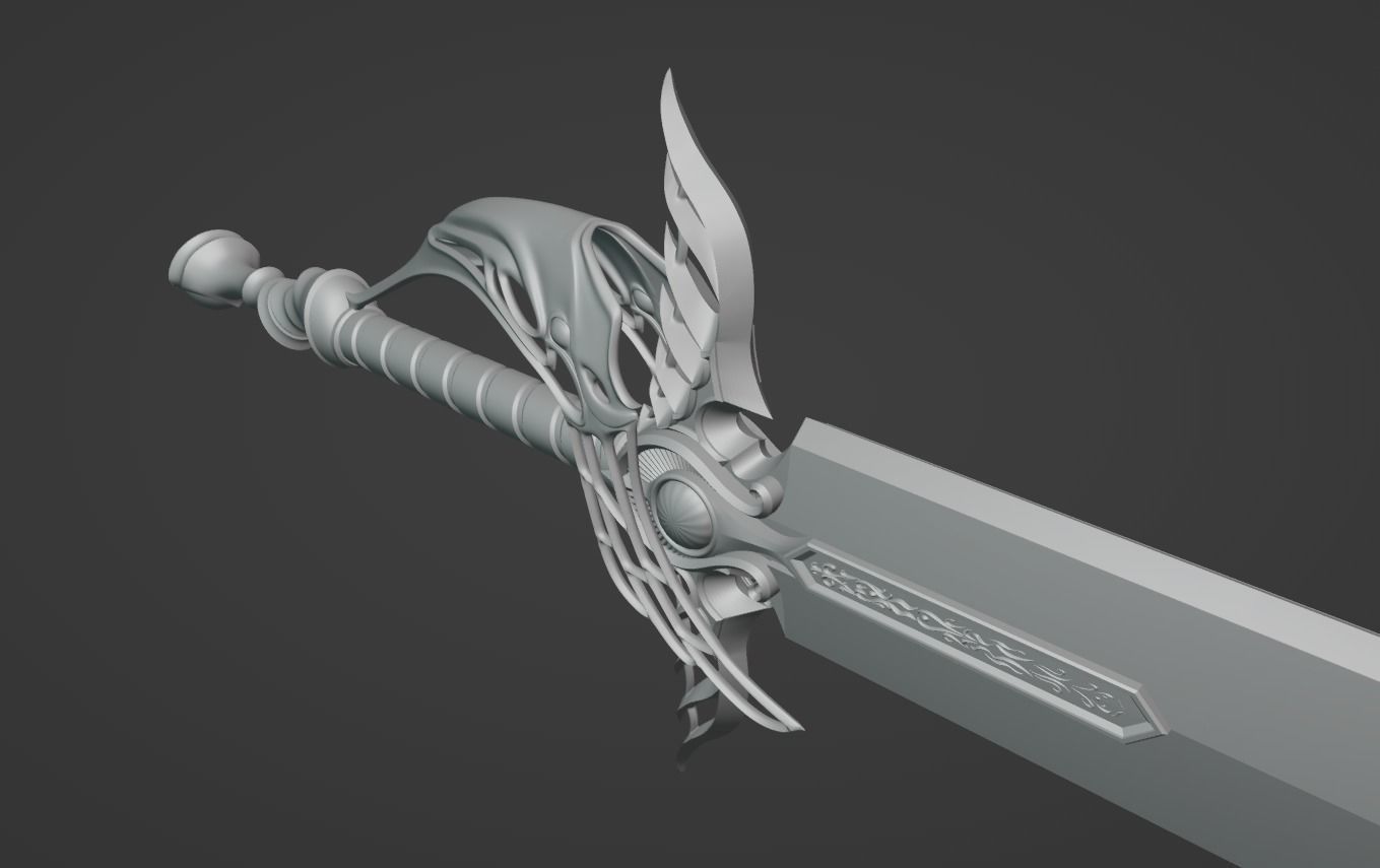 Final Fantasy Genesis Sword 3d model 3D model | CGTrader