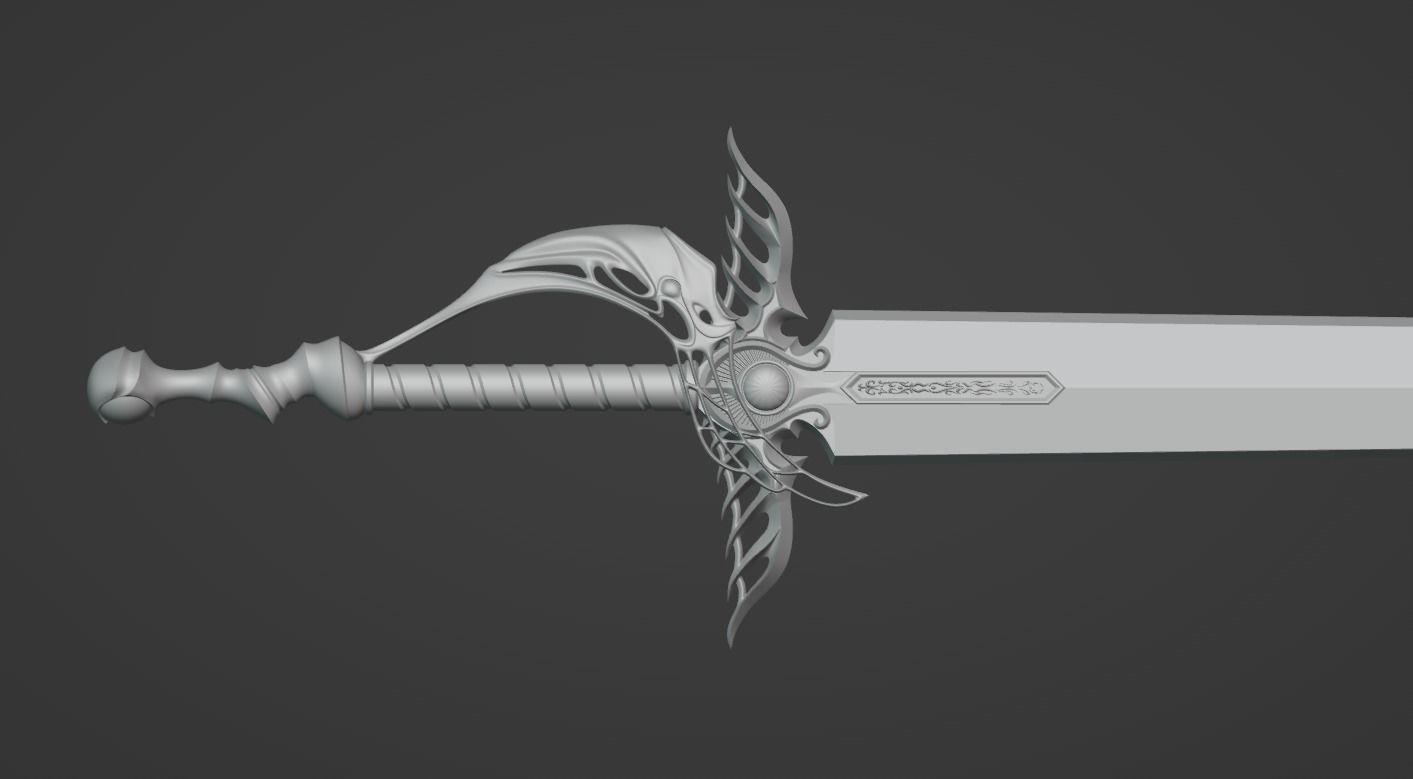 Final Fantasy Genesis Sword 3d model 3D model | CGTrader