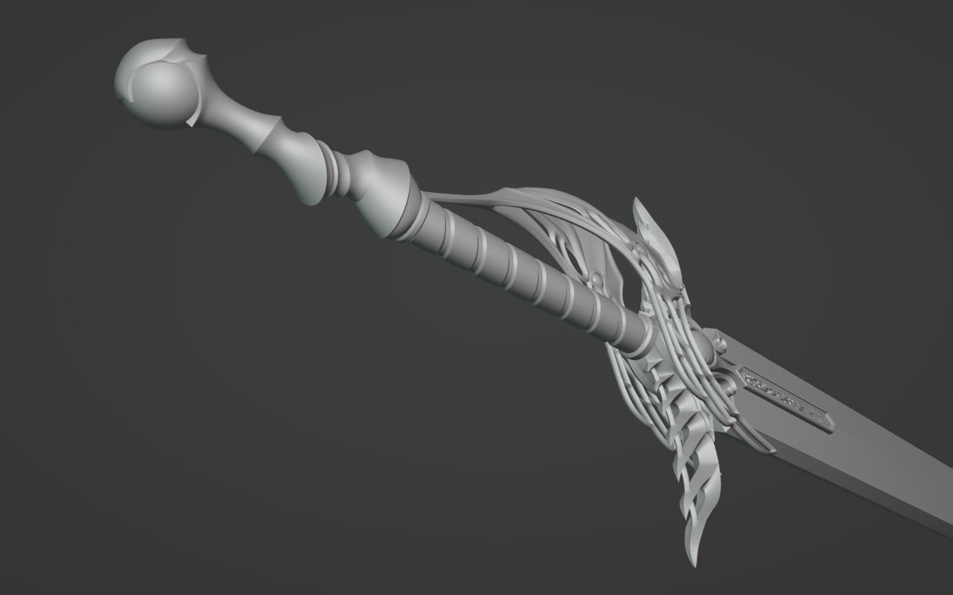 Final Fantasy Genesis Sword 3d model 3D model | CGTrader