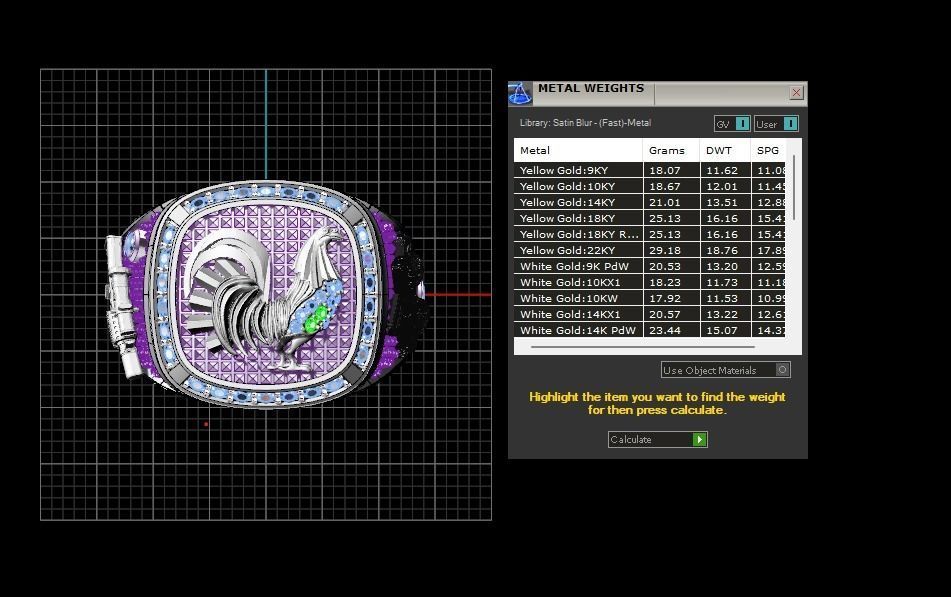 rooster ring-Anillo Gallo 3D model 3D printable | CGTrader