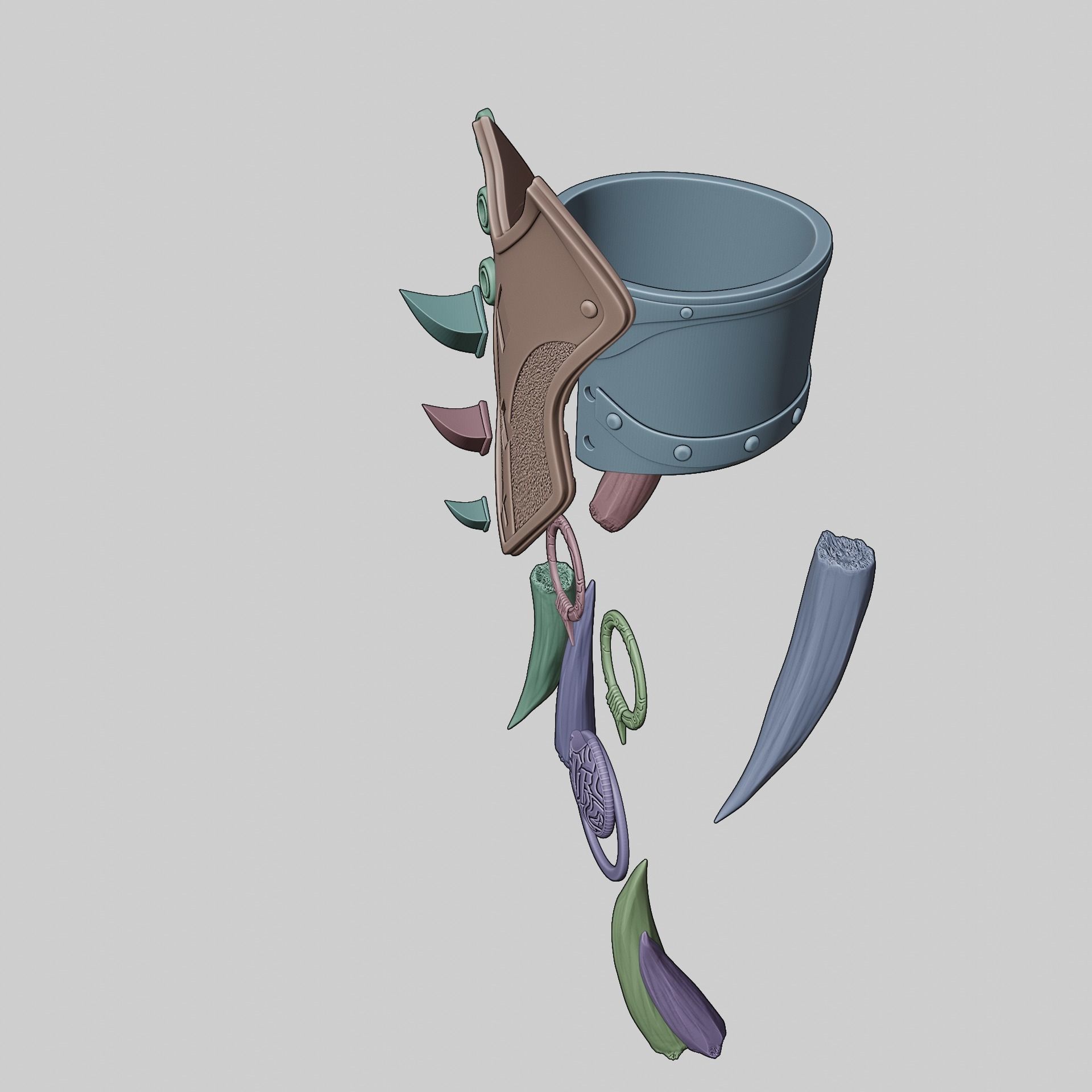 Karlach accessories set Baldurs Gate 3 3D model 3D printable | CGTrader