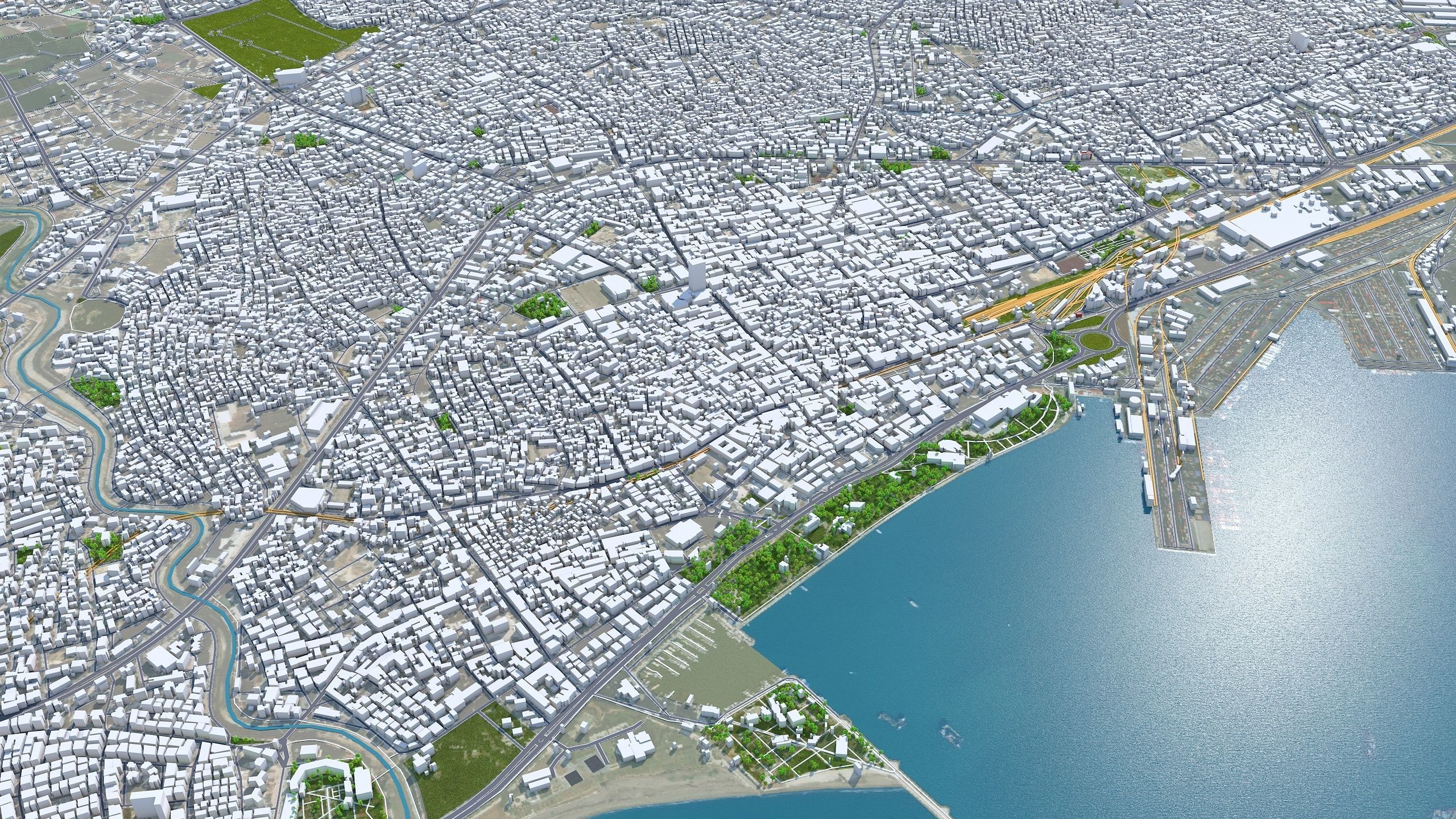 3D model Mersin Turkey 30km VR / AR / low-poly | CGTrader