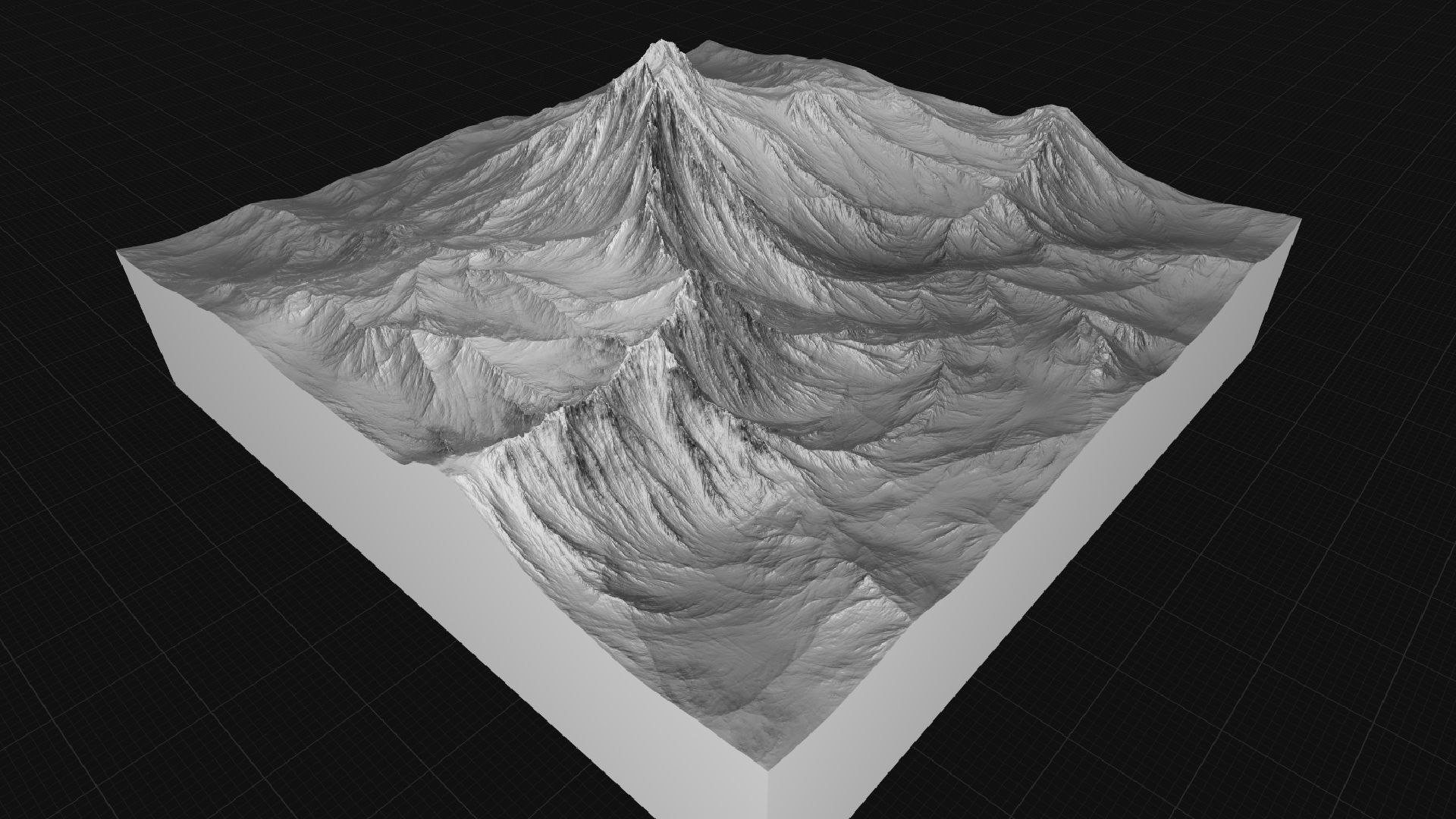 TERRAIN MOUNTAIN 03 4K 3D model | CGTrader