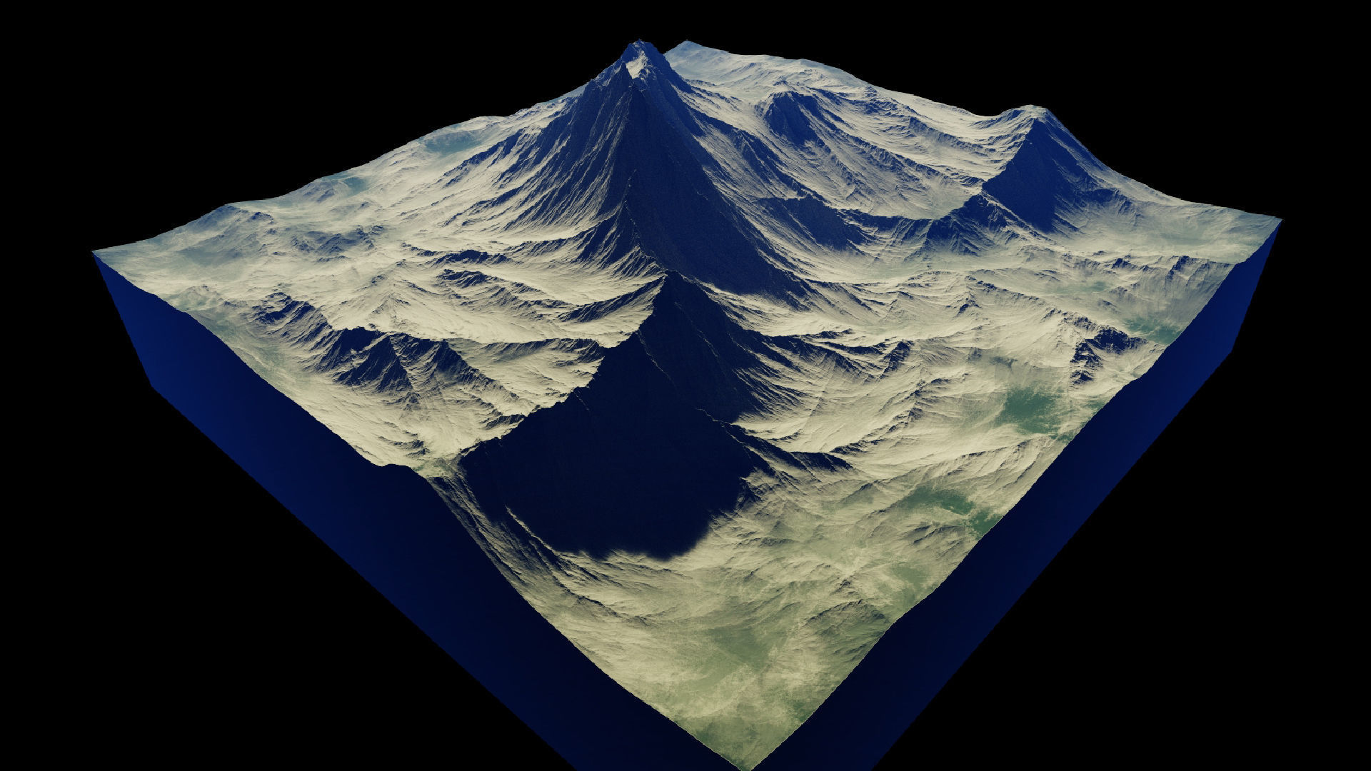 TERRAIN MOUNTAIN 03 4K 3D model | CGTrader