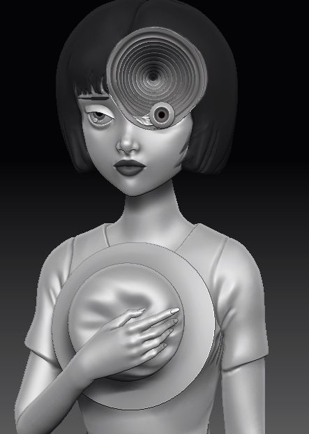 Uzumaki Junji Ito 3d print model 3D model 3D printable | CGTrader