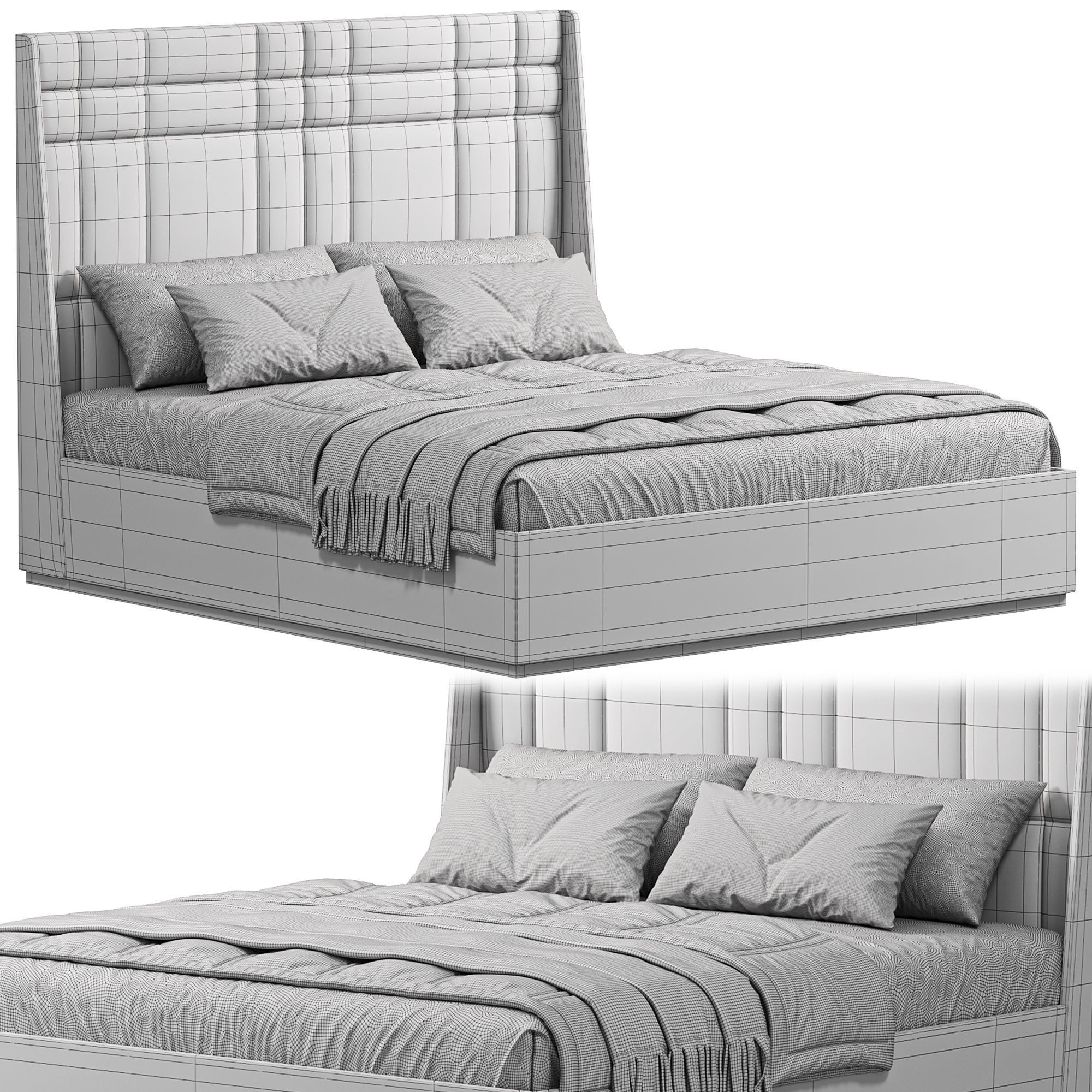 Monako Bed By ALF ITALIA 3D model | CGTrader