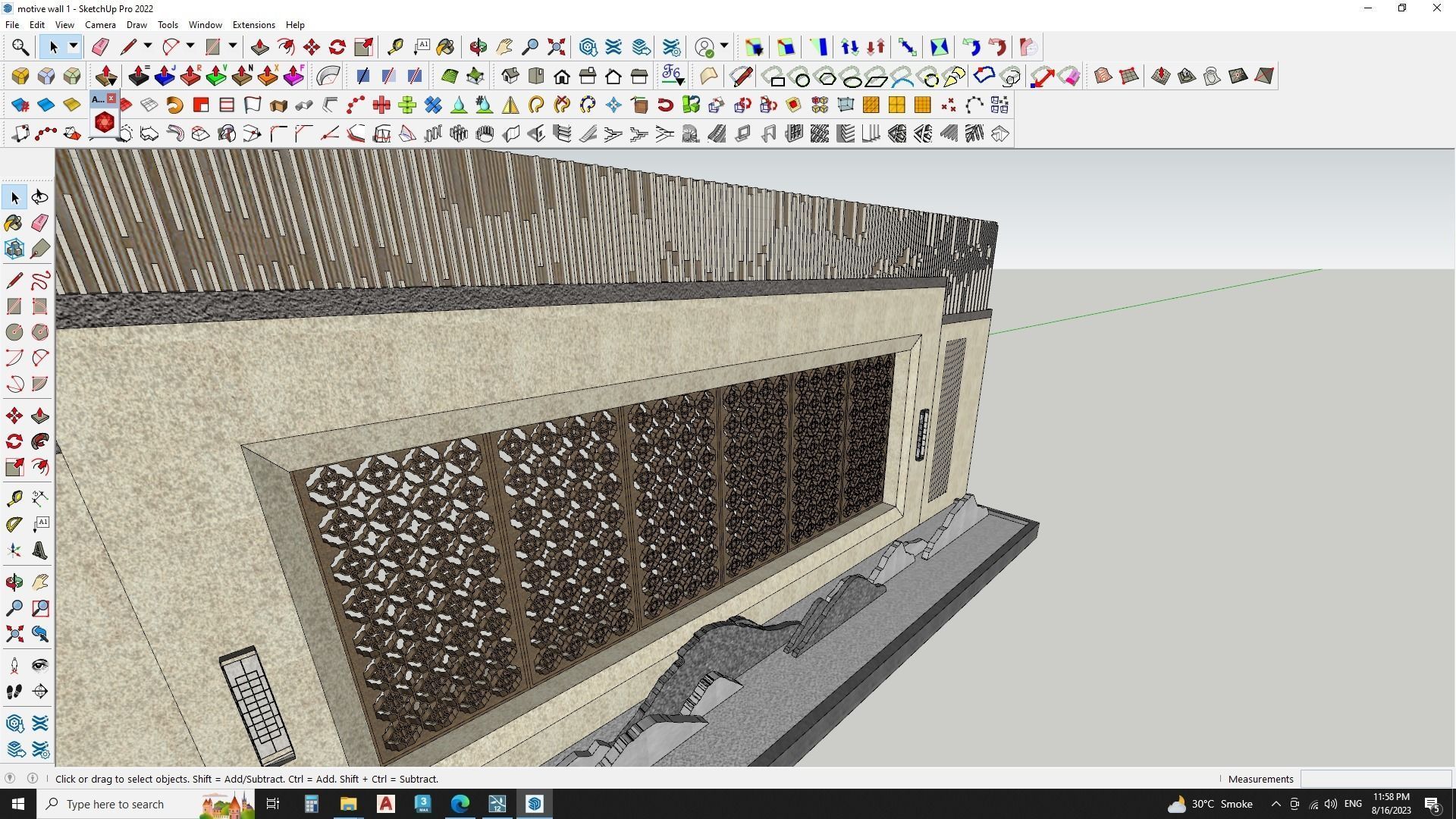 motive wall 3d model 3D model | CGTrader