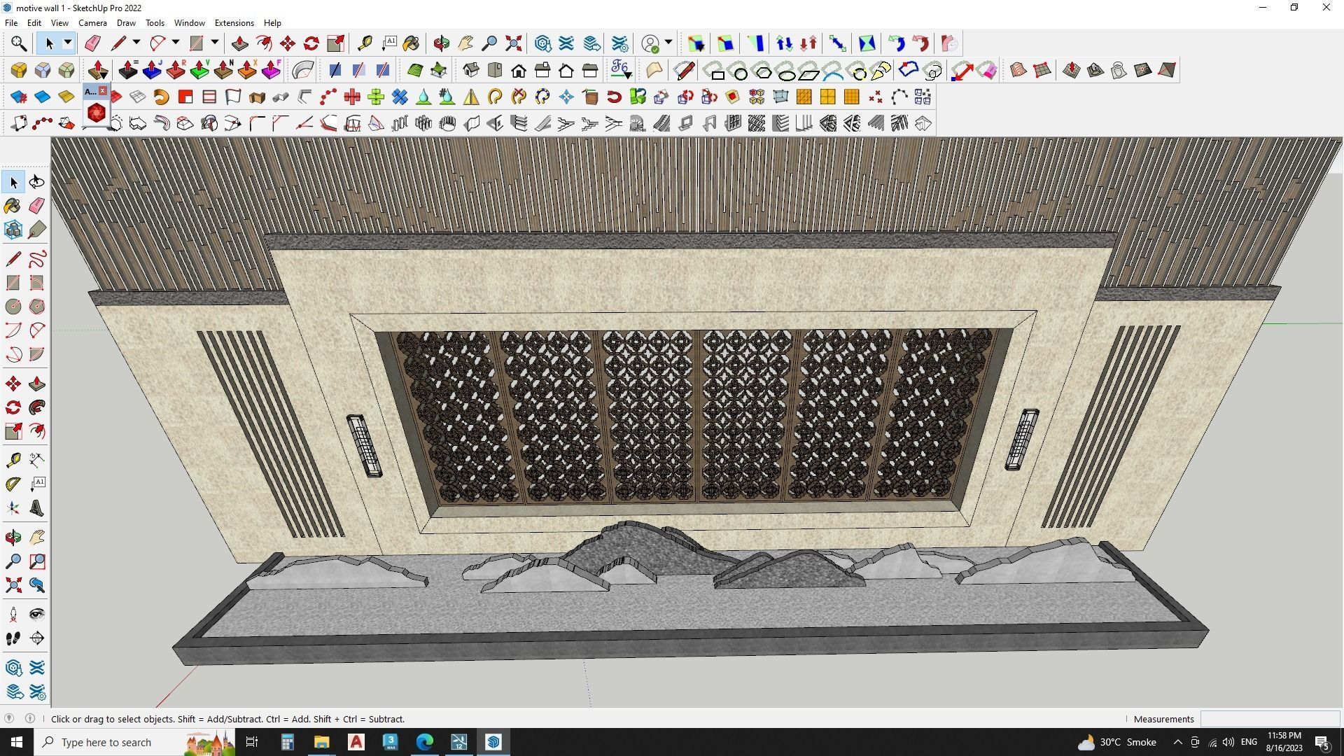 motive wall 3d model 3D model | CGTrader