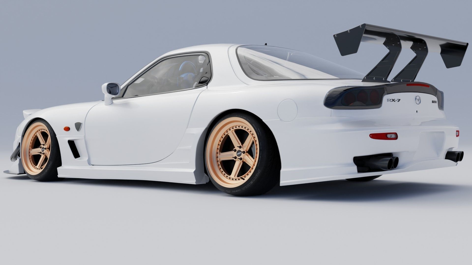 Mazda RX7 Highpoly 3D Model 3D model | CGTrader