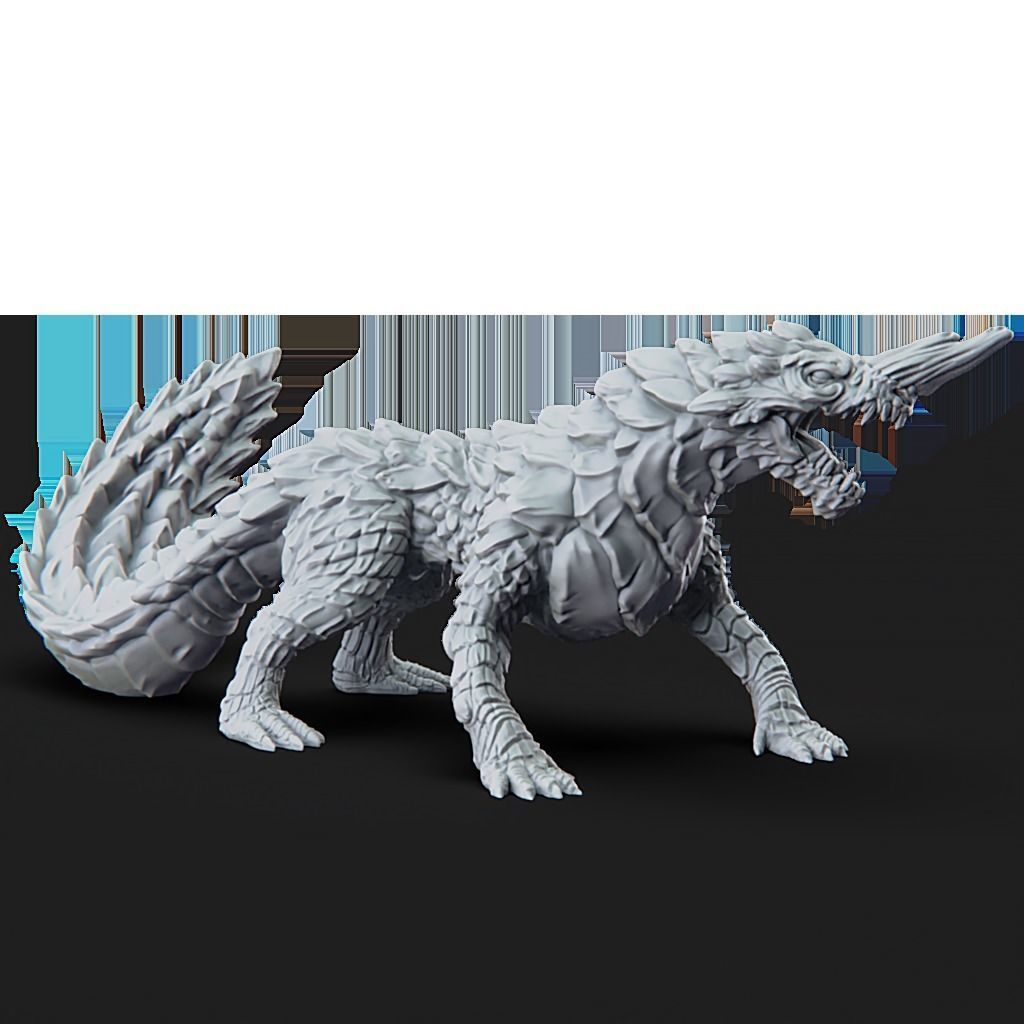 Guard Drake - 3D Printable TTRPG - PRESUPPORTED - 32mm Scale 3D model ...