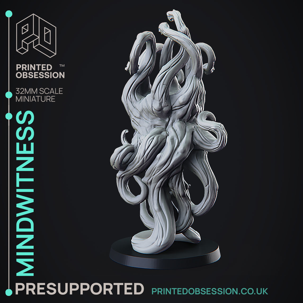 Mind Witness - 3D Printable TTRPG - PRESUPPORTED - 32mm Scale 3D model ...