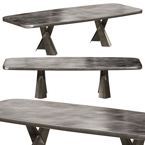 Mad Max Wood wooden table by Cattelanitalia 3D model | CGTrader