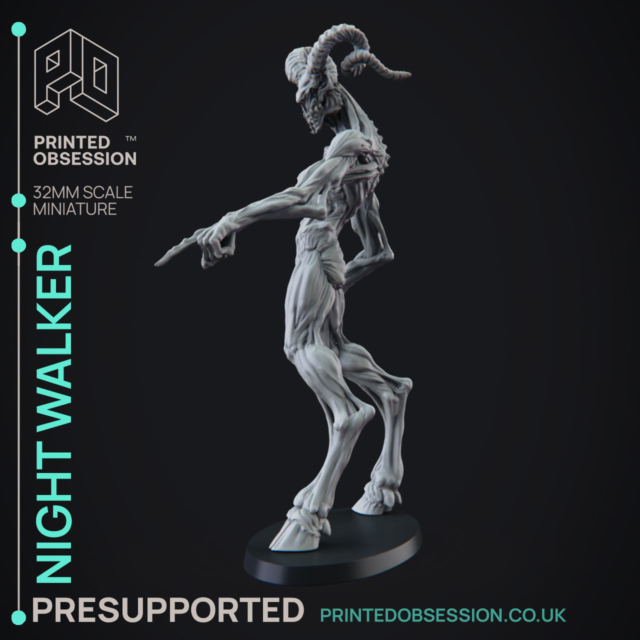 Nightwalker - 3D Printable TTRPG - PRESUPPORTED - 32mm Scale 3D model ...