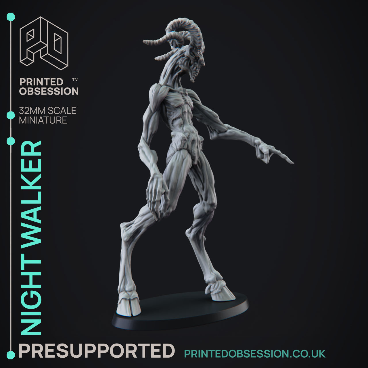 Nightwalker - 3D Printable TTRPG - PRESUPPORTED - 32mm Scale 3D model ...