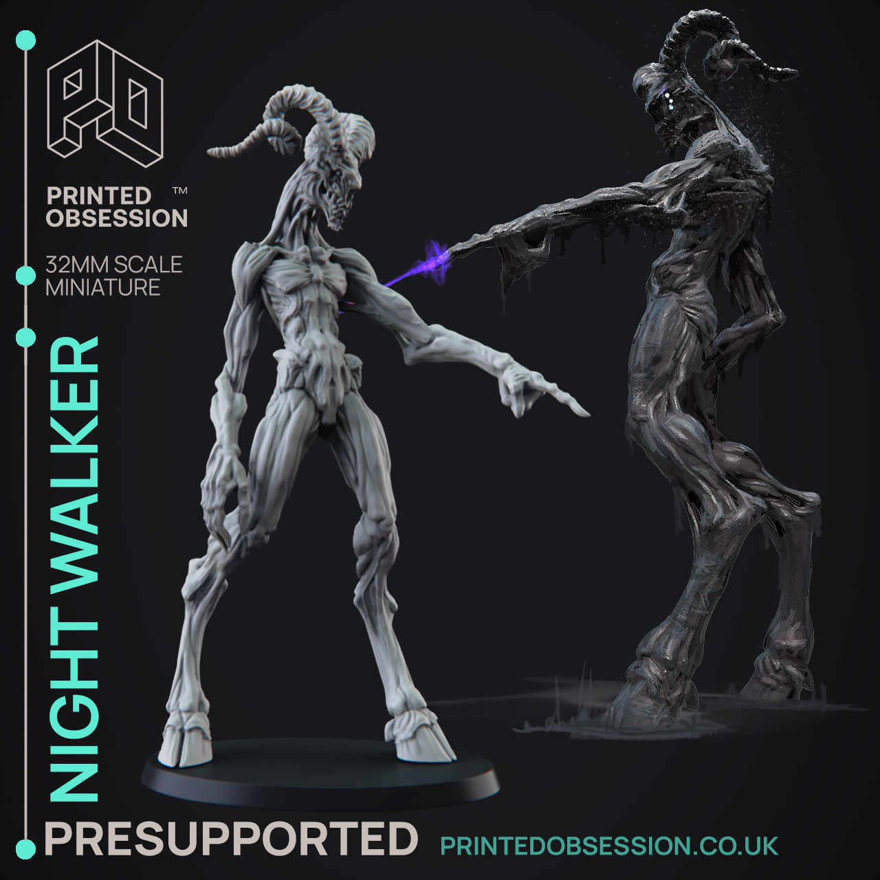 Nightwalker - 3D Printable TTRPG - PRESUPPORTED - 32mm Scale 3D model ...