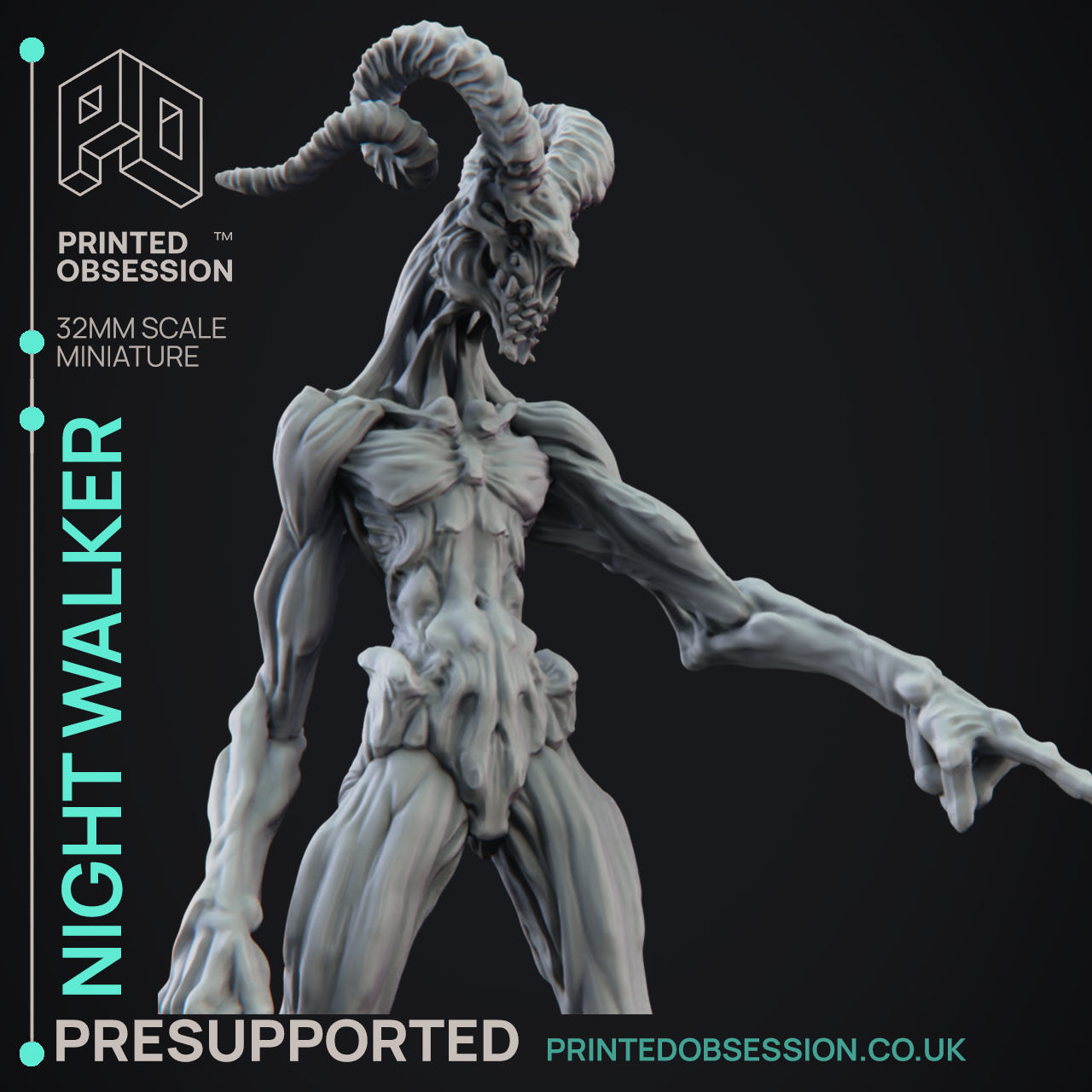 Nightwalker - 3D Printable TTRPG - PRESUPPORTED - 32mm Scale 3D model ...