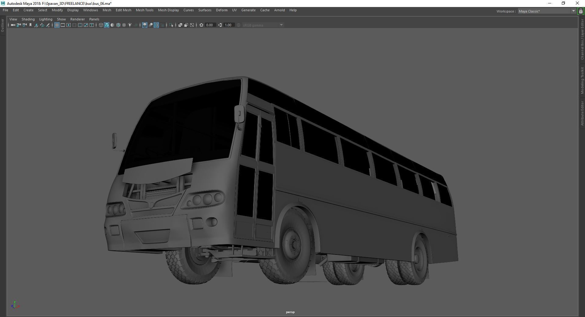 Bus 3D model P8000 BMR Classic 3D model | CGTrader