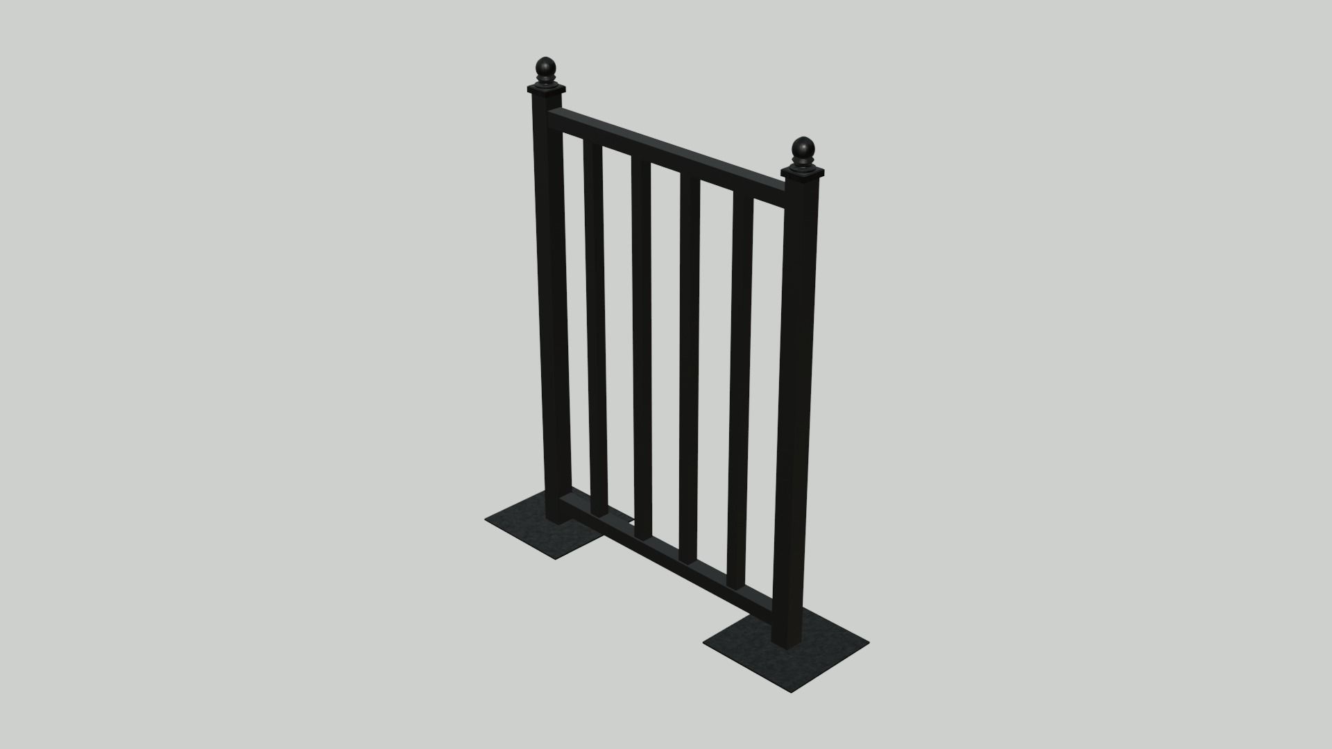 3D model Cafe Railing VR / AR / low-poly | CGTrader