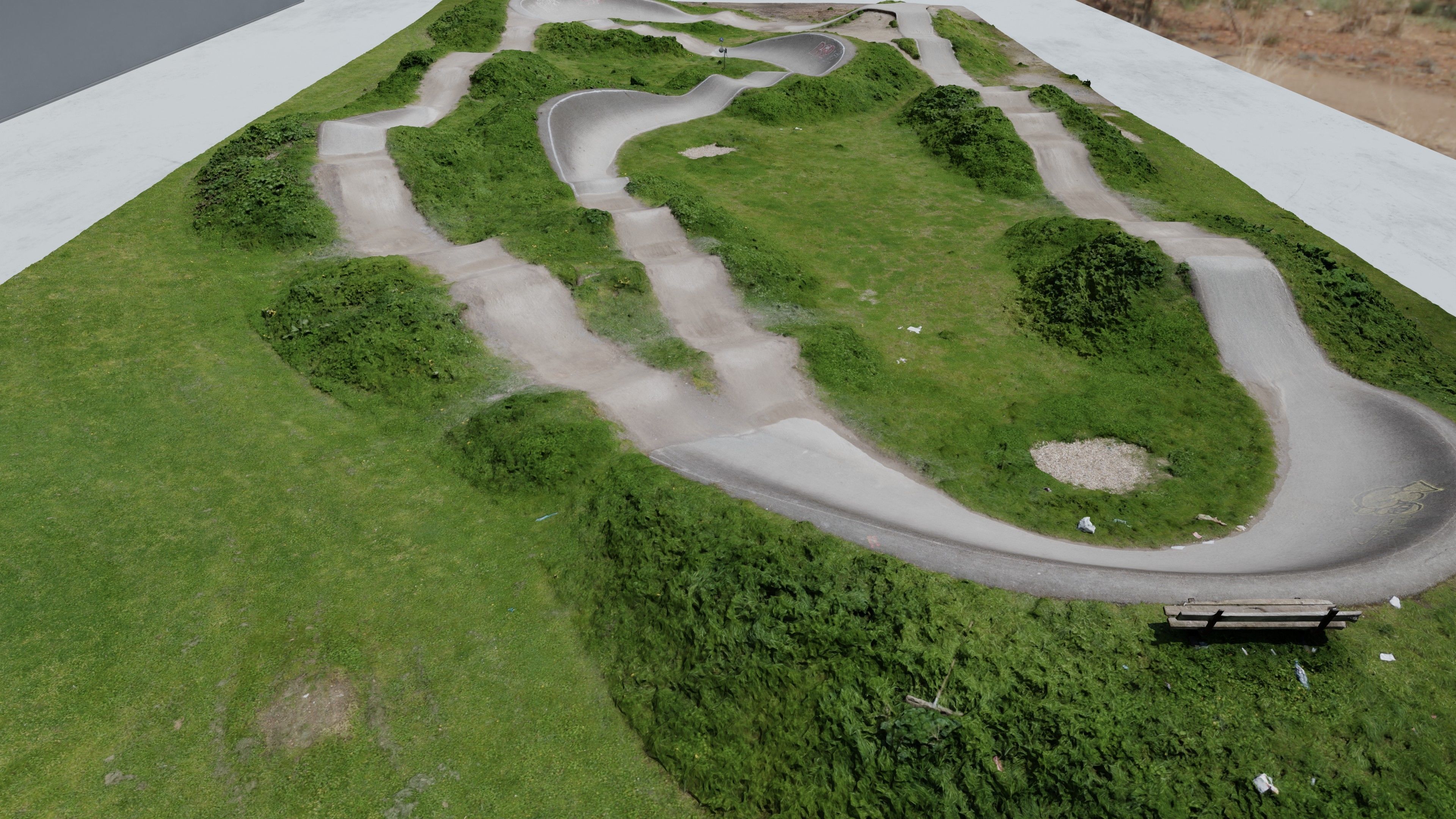 3D model Photogrammetry Model of a BMX track VR / AR / low-poly | CGTrader