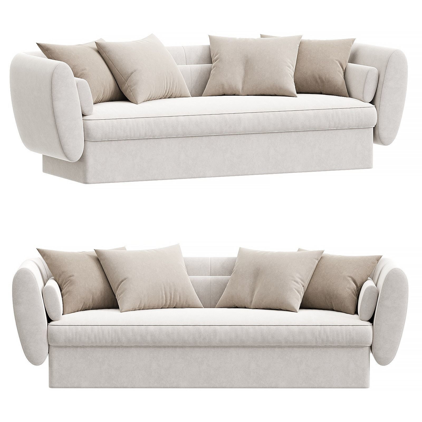 CHARLOTTE BILTGEN Klay Sofa Bed 3d model 3D model | CGTrader