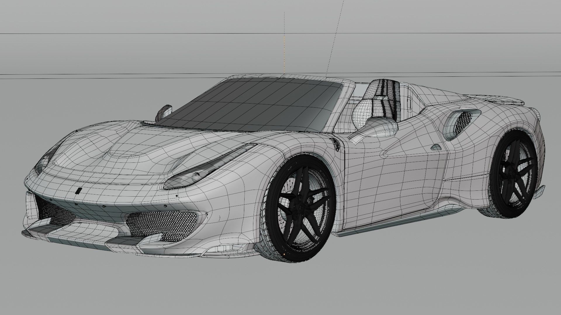 Ferrari 488 Pista Spider 3D model | CGTrader