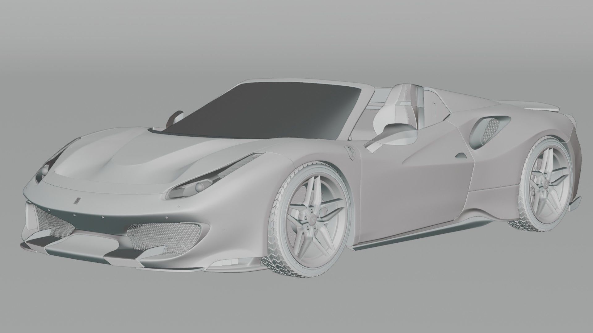 Ferrari 488 Pista Spider 3D model | CGTrader