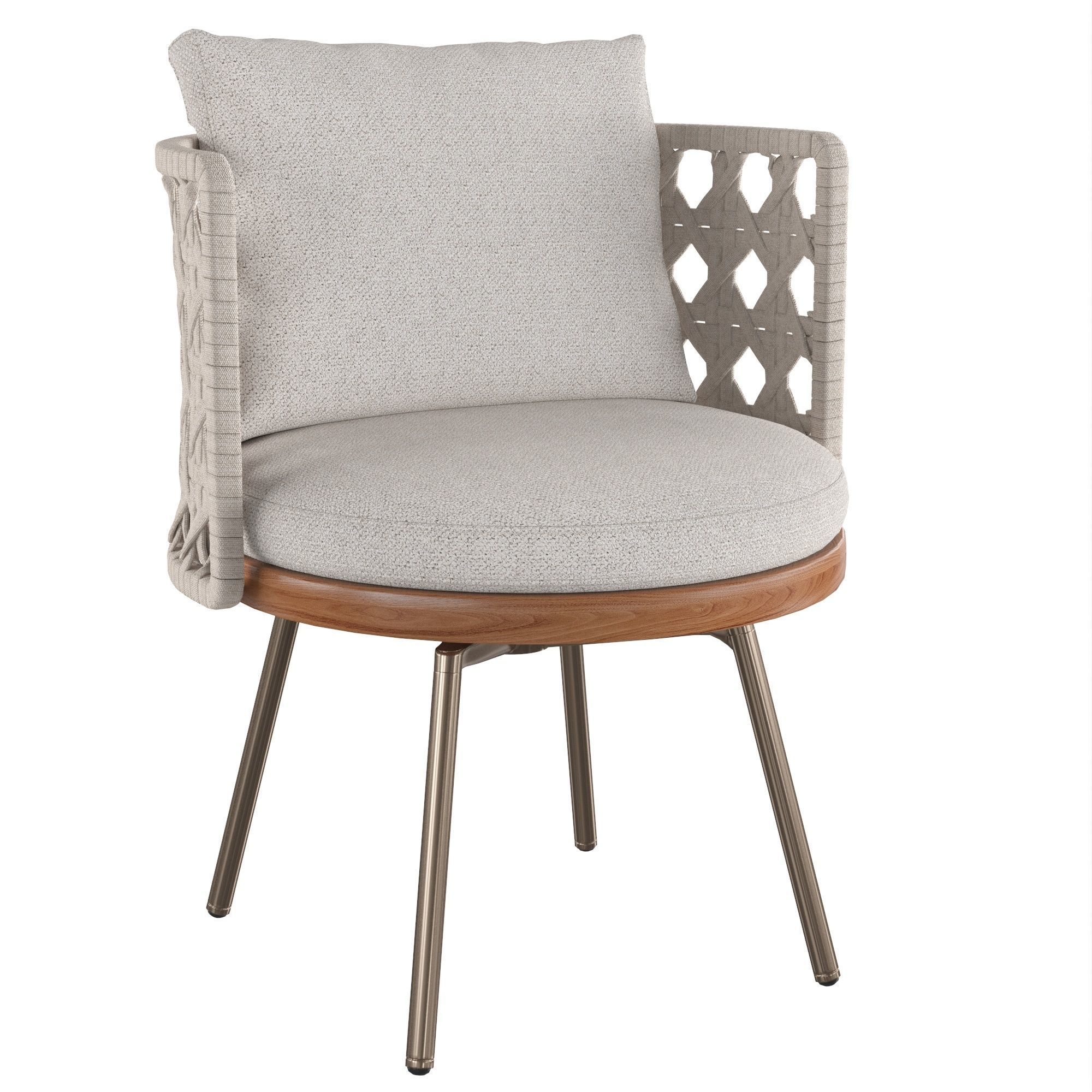 Torii Nest Outdoor Dining Little Armchair 3D model | CGTrader