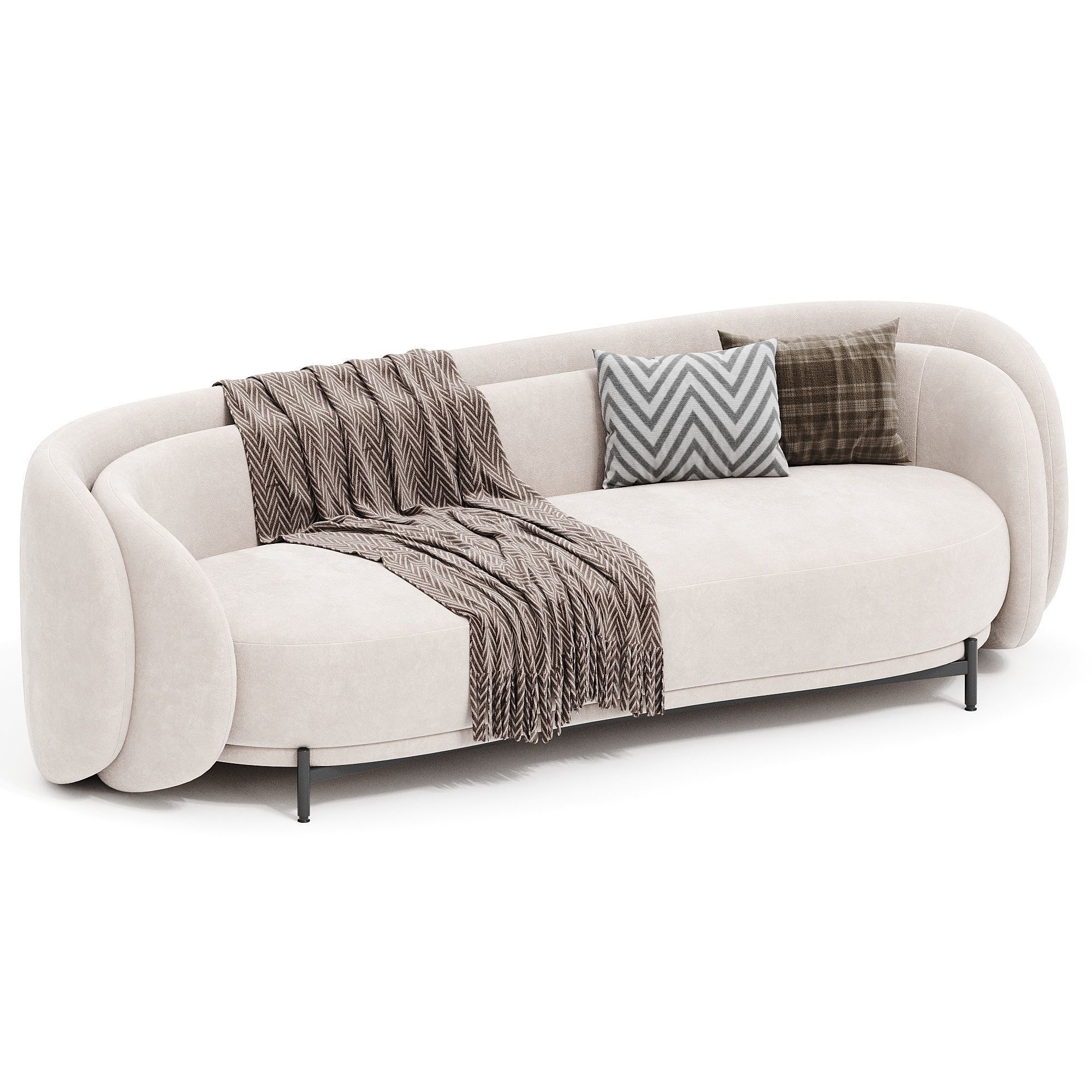 DOUBLE LAYERED BACK SOFA 3d model 3D model | CGTrader