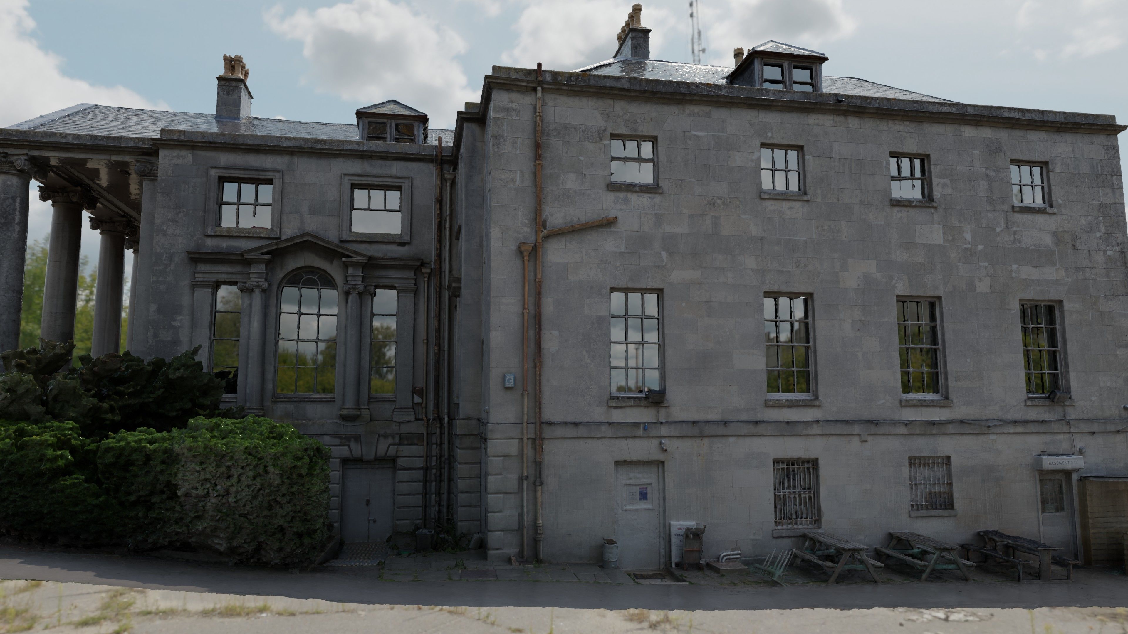 3D model Photogrammetry Model of a Georgian Mansion House VR / AR / low ...