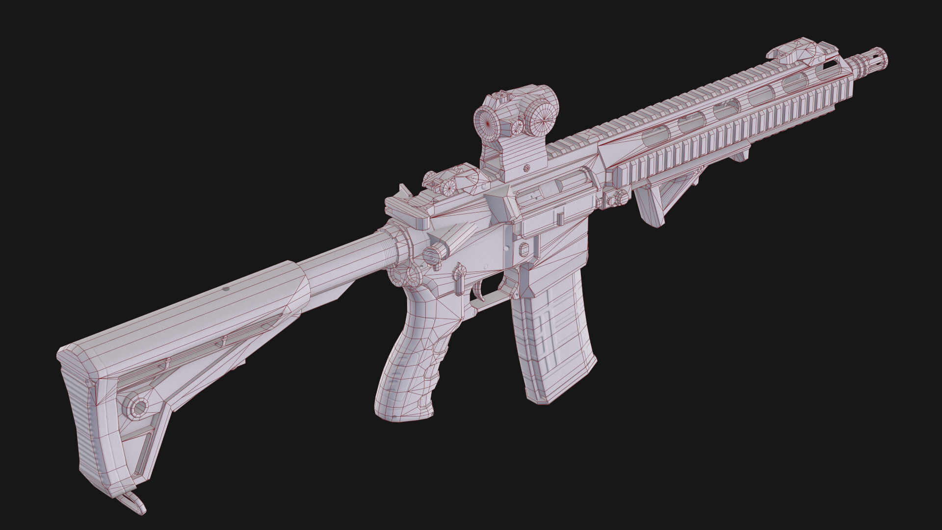 3D model Haenel MK556 VR / AR / low-poly | CGTrader