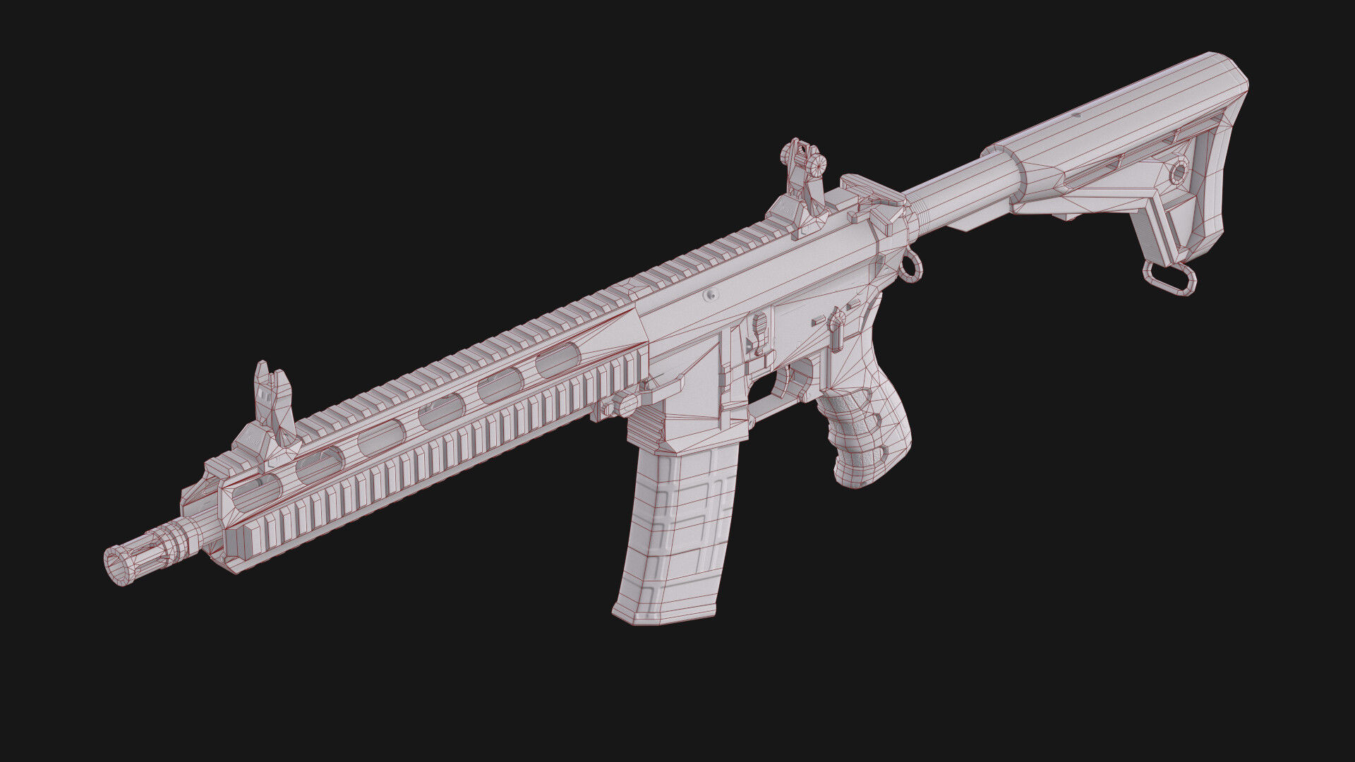 3D model Haenel MK556 VR / AR / low-poly | CGTrader