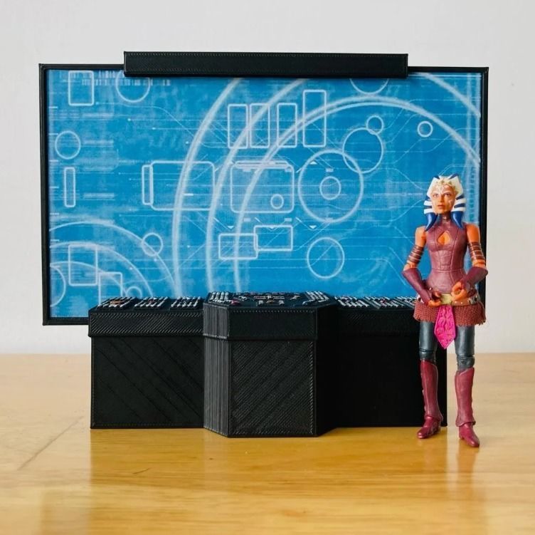 SCI-FI TACTICAL SCREEN COMPUTER FOR 375IN and 6IN FIGURE DIORAMA 3D ...