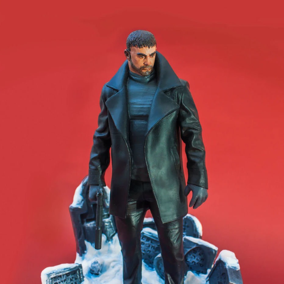 RE 8 Chris Redfield with base 3D model 3D printable | CGTrader