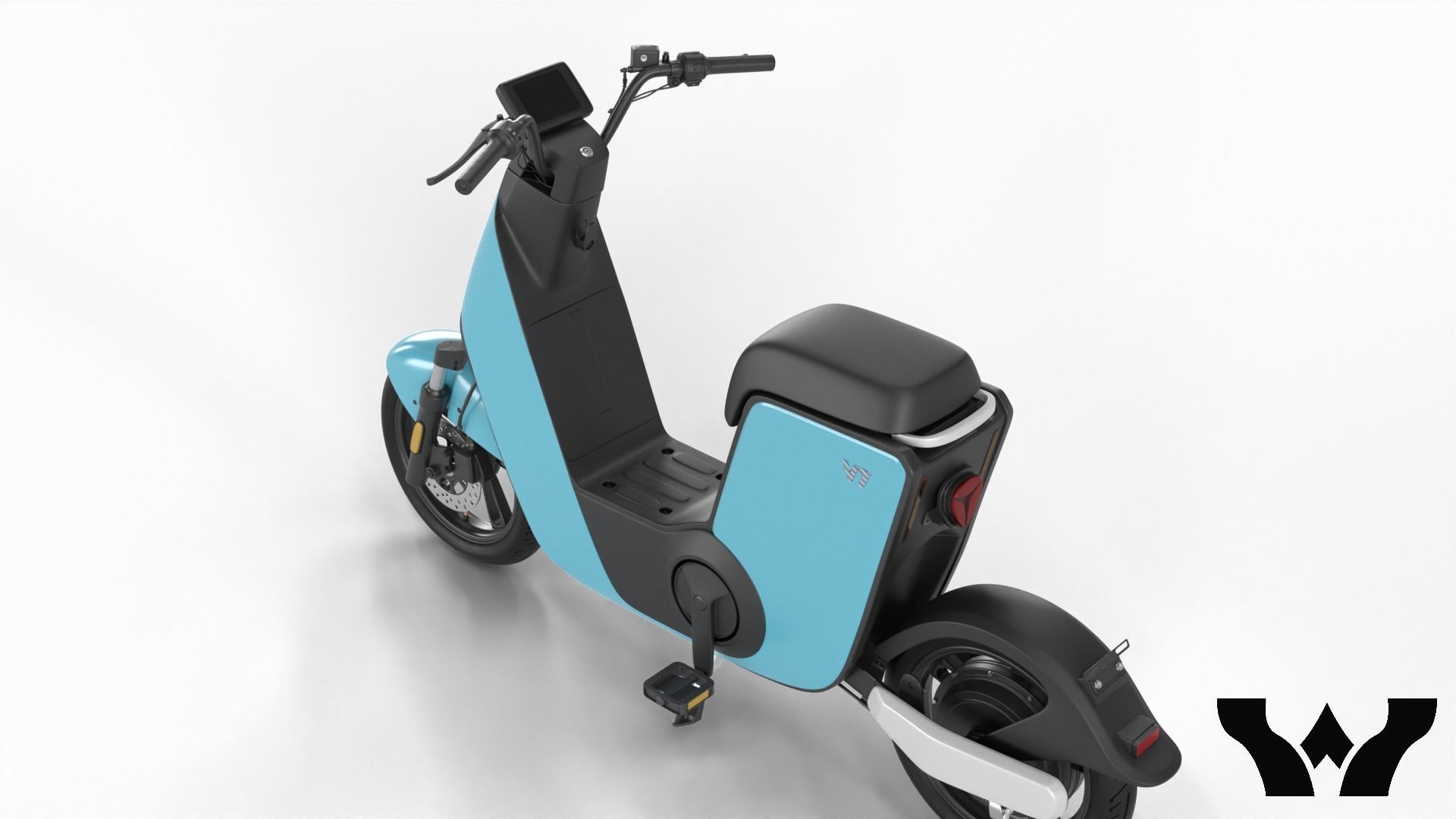 Scooter Yadea v7 3d model 3D model rigged | CGTrader