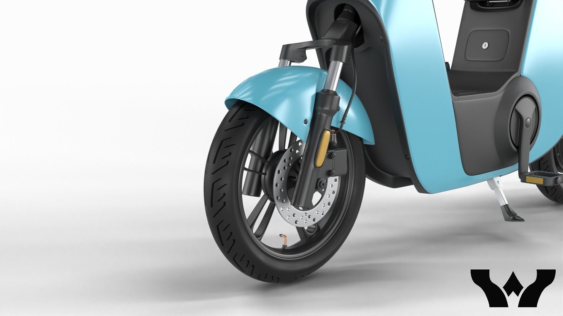 Scooter Yadea v7 3d model 3D model rigged | CGTrader