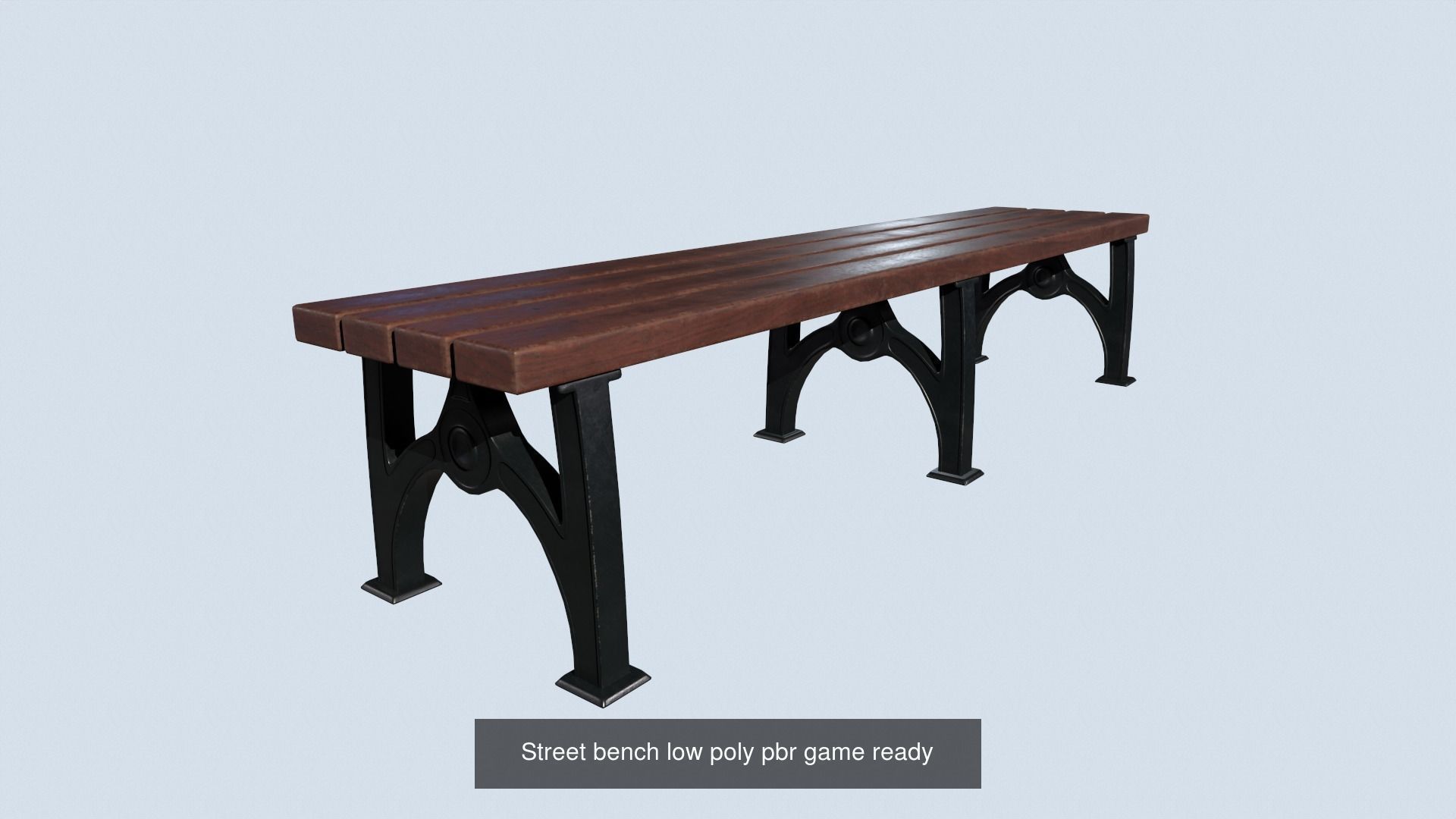 3D Model Collection Street bench Pack 15 types pbr lowpoly gameready VR ...